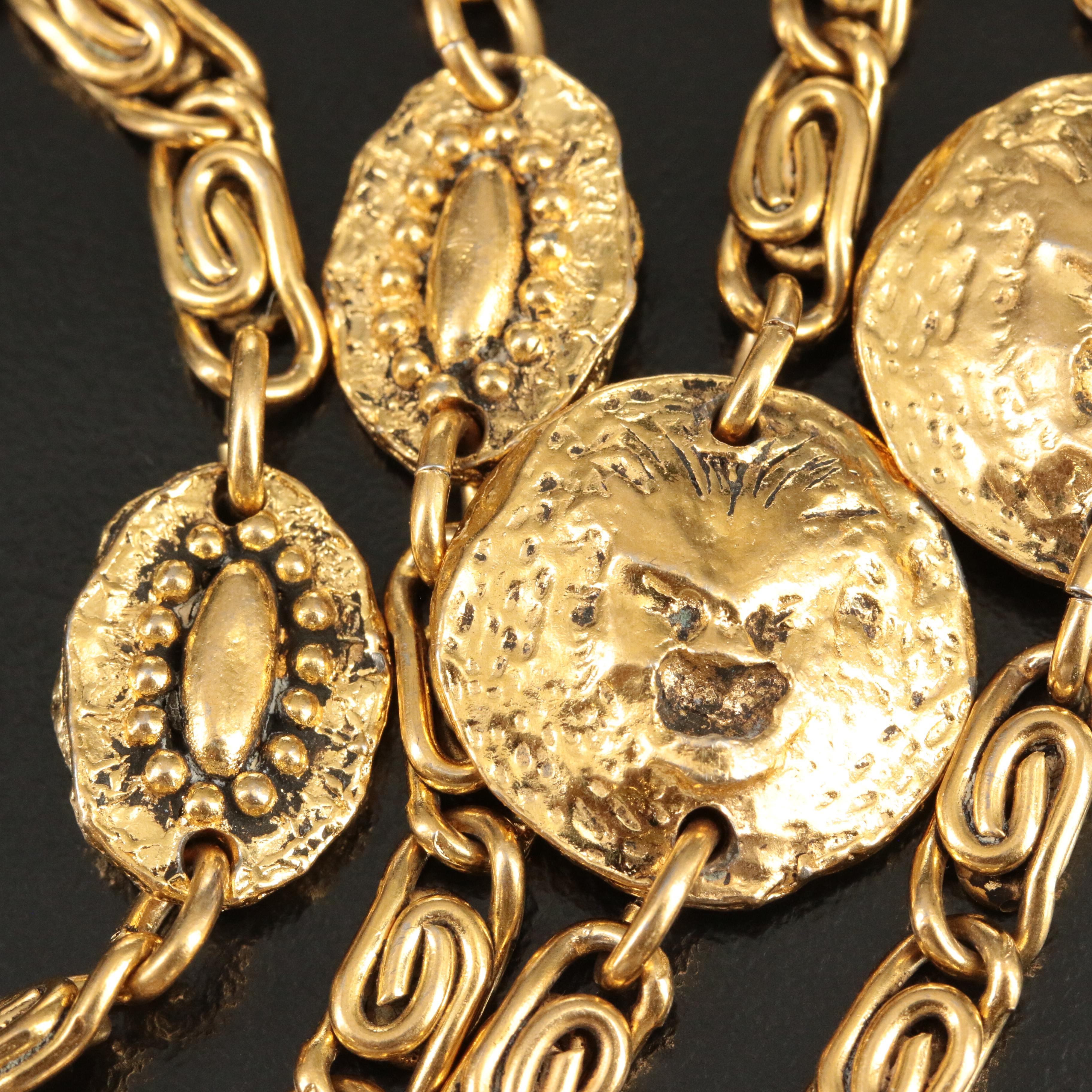 Chanel Lion Head Station Necklace | EBTH