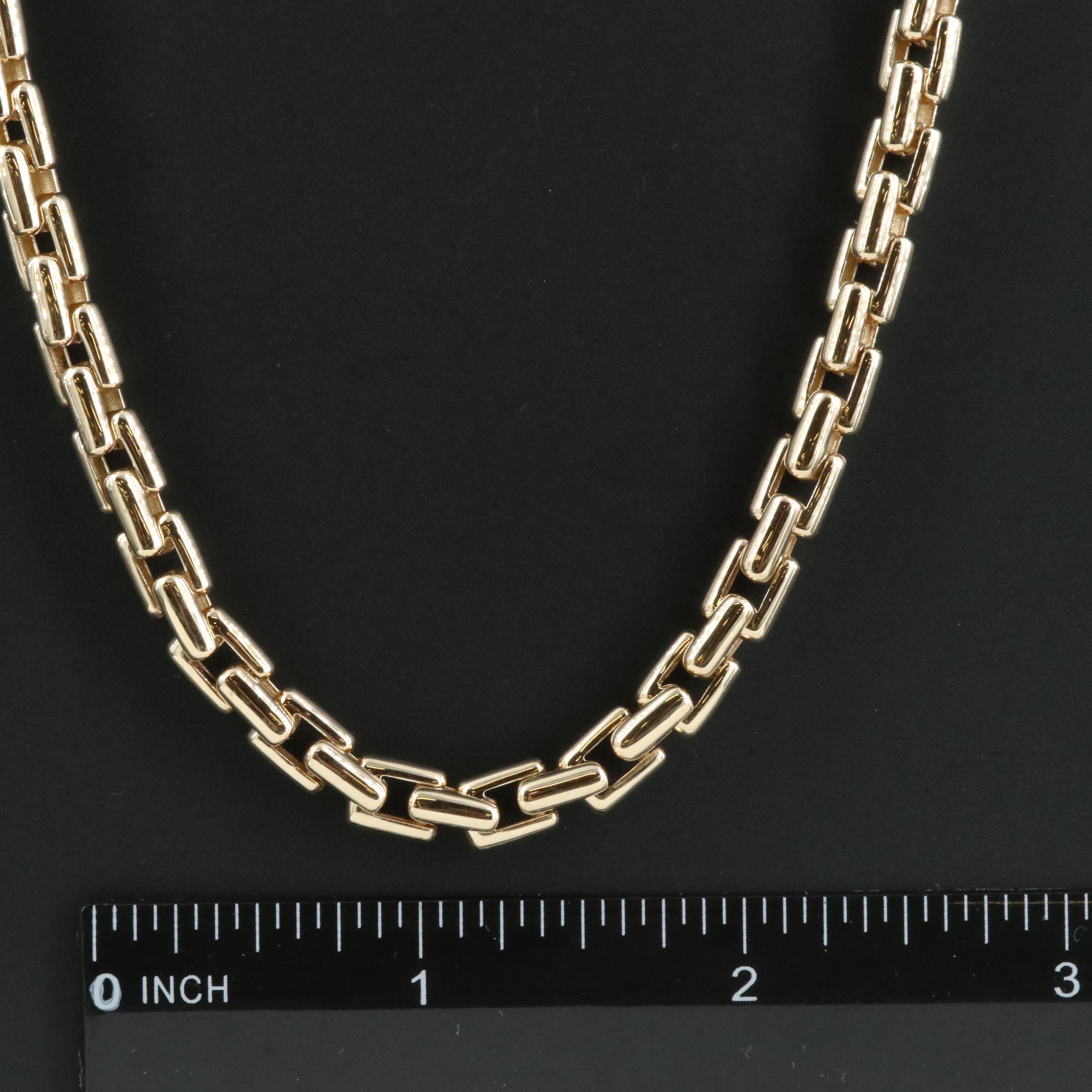 14K Square Cable Link Necklace | Everything But The House