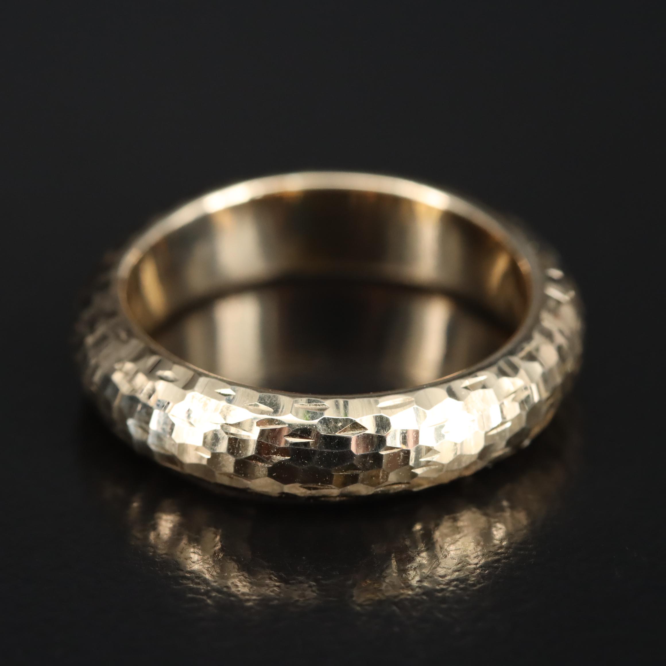 14K Faceted Band | EBTH