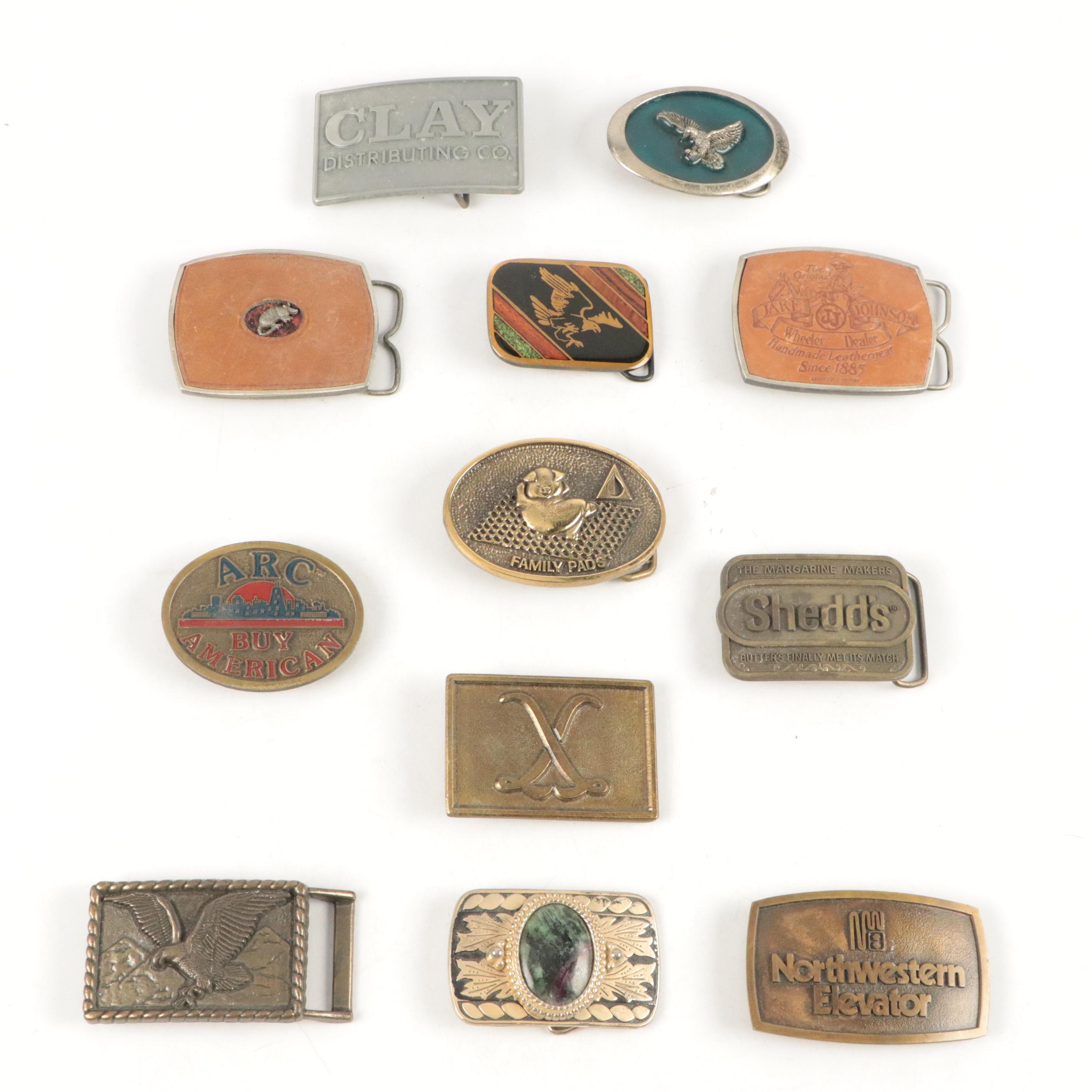 Valley Forge Handcrafted Metal and Leather Belt Buckles with Other Belt ...