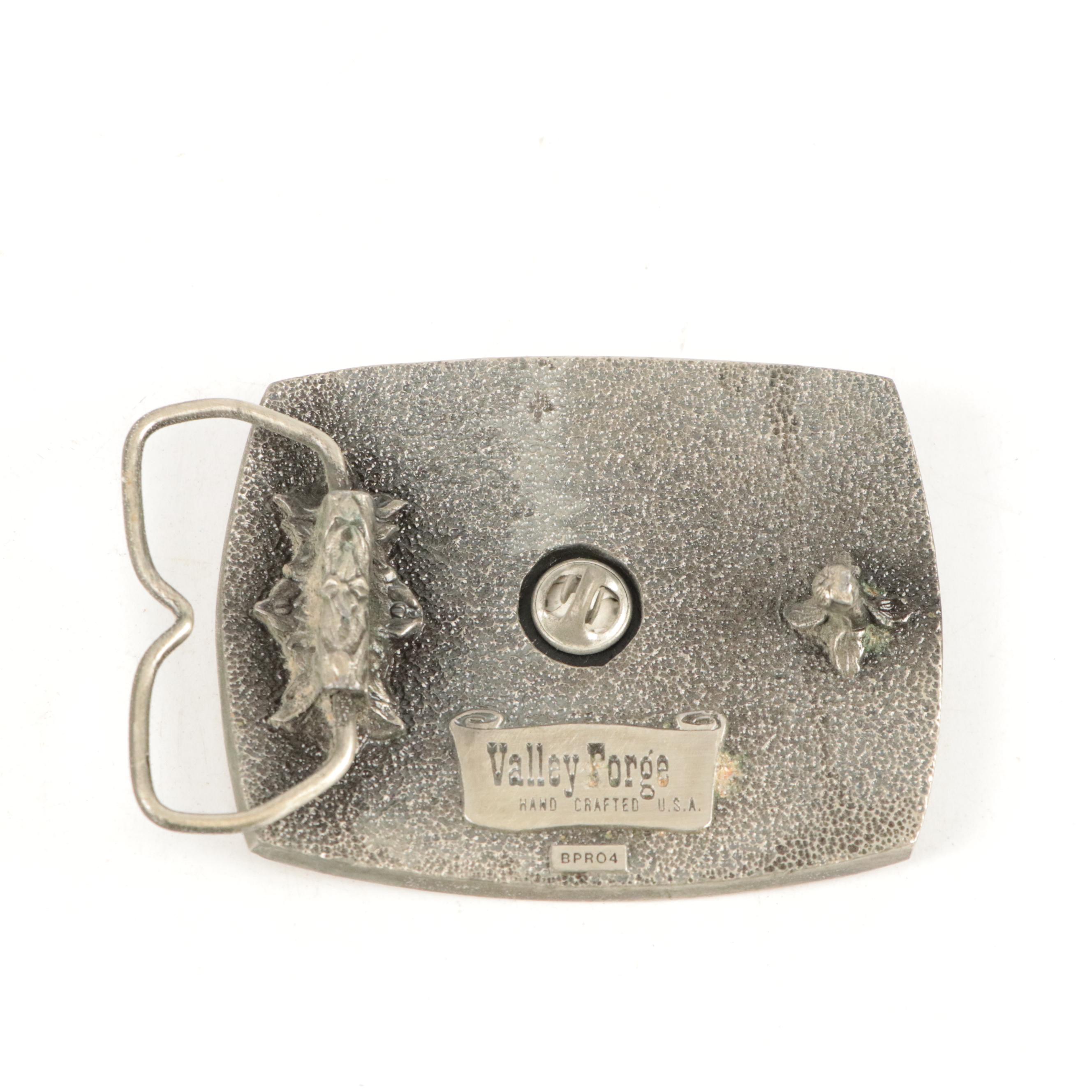 Valley Forge Handcrafted Metal and Leather Belt Buckles with Other Belt ...