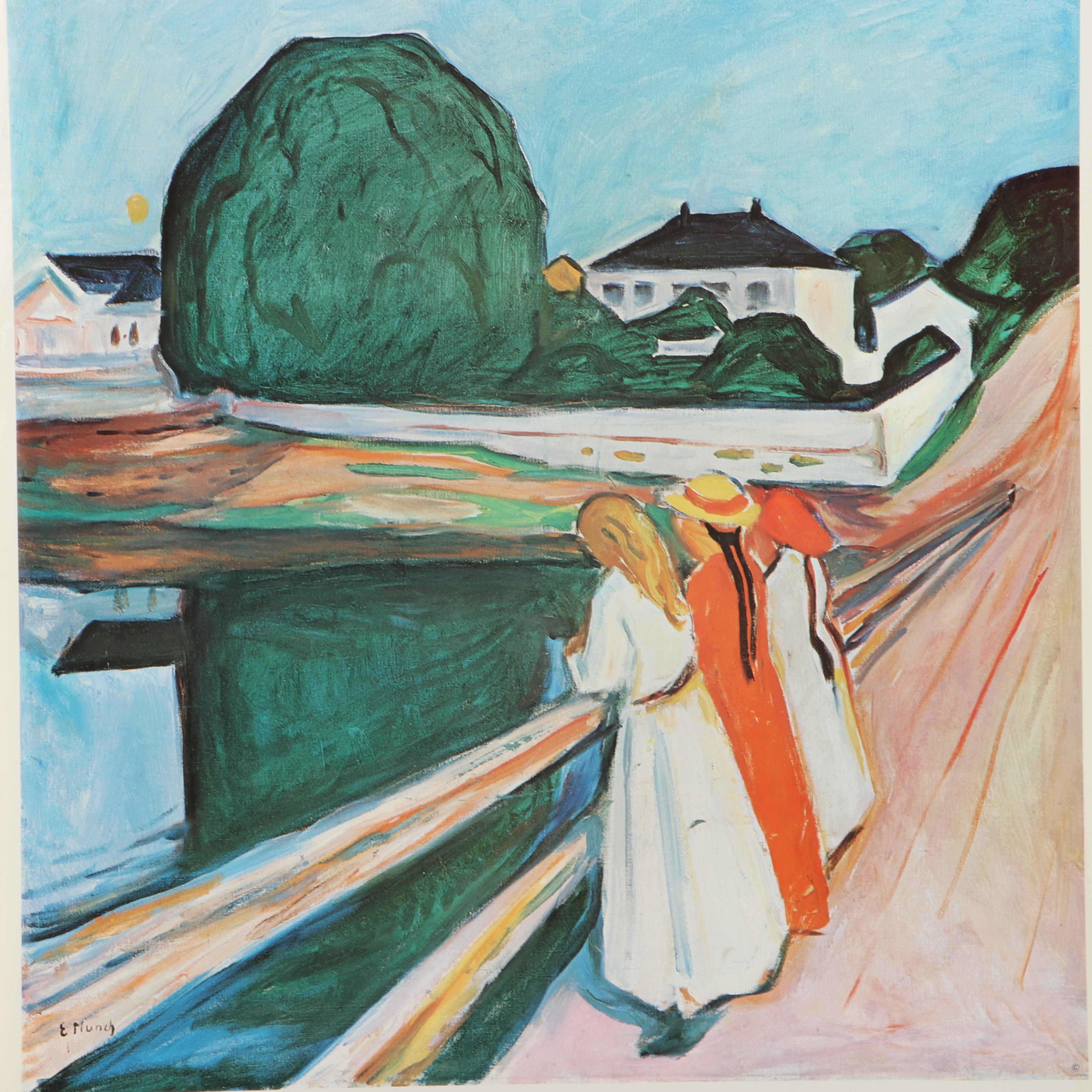 Edvard Munch Exhibition Posters, Late 20th Century | EBTH