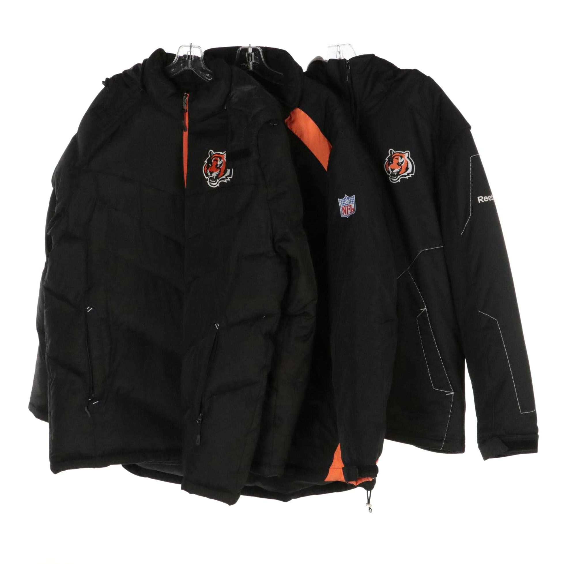 Men's Reebok NFL Cincinnati Bengals Puffer Coat Trio | EBTH