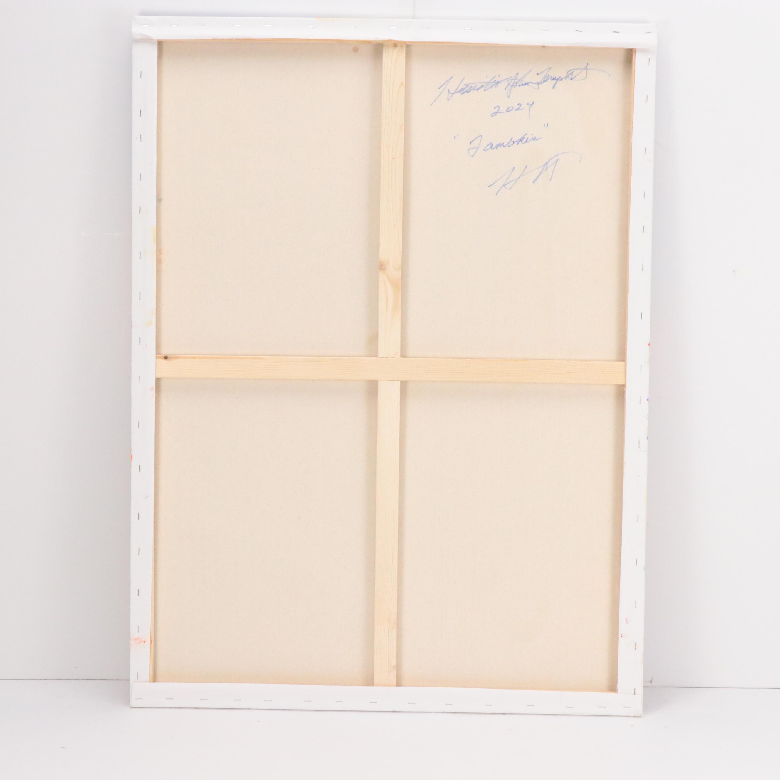 Husidio John Tempest Abstract Oil Painting "Lambkin," 2024 | EBTH