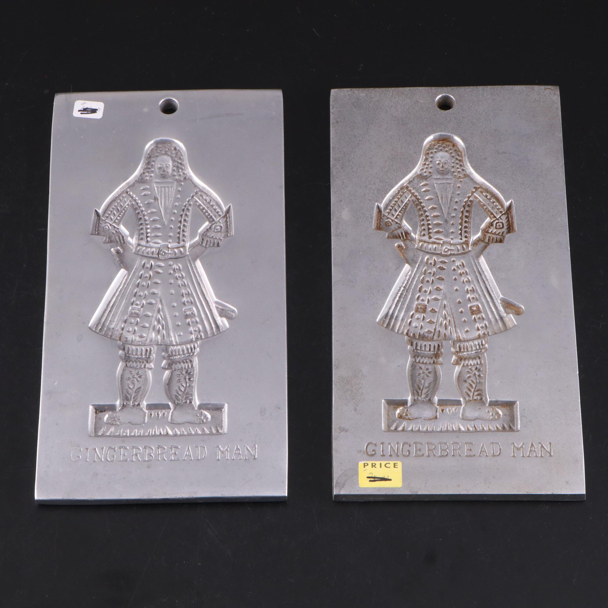 Virginia Metalcrafters Pewter Colonial Williamsburg Cookie Molds | EBTH