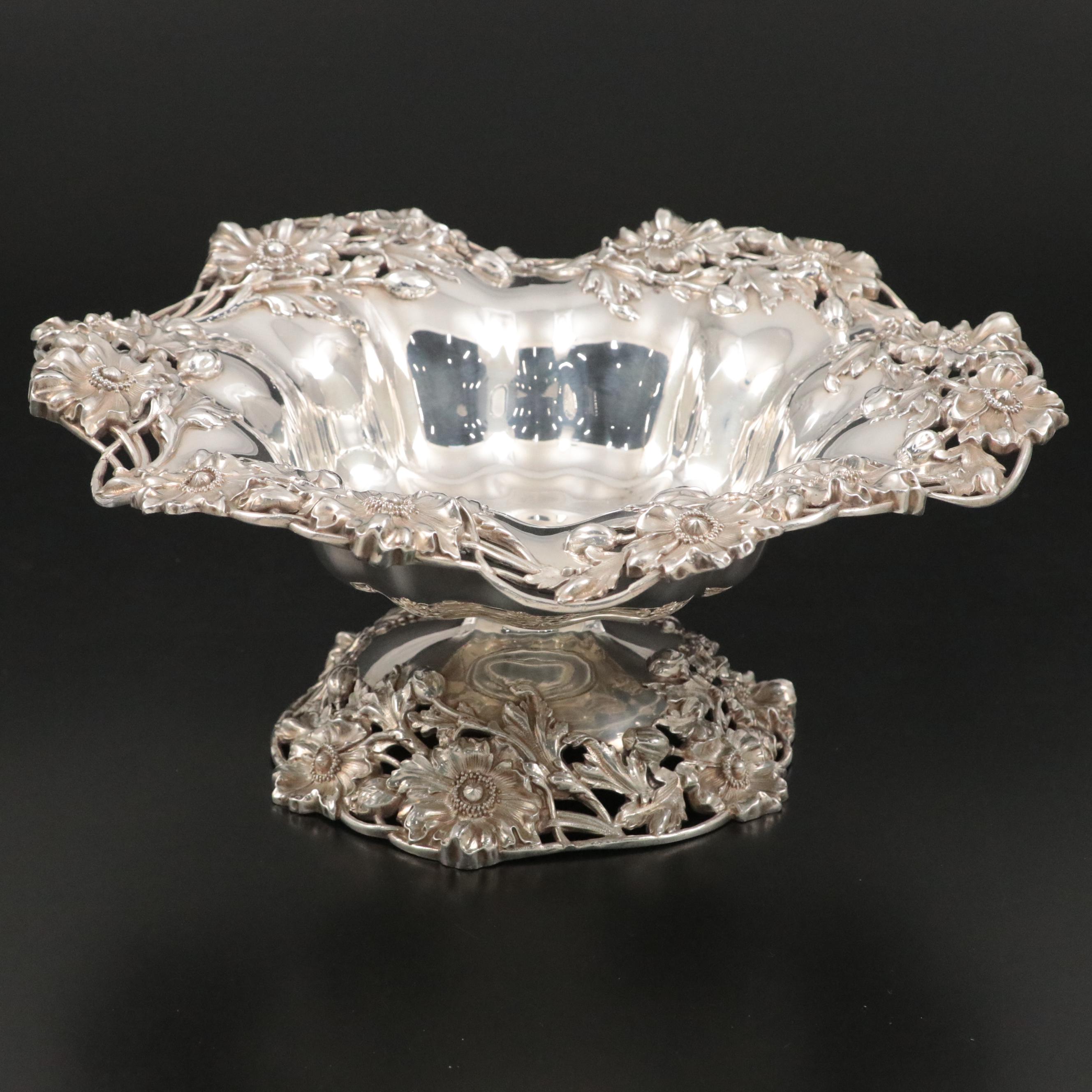 Redlich & Co. Reticulated Sterling Silver Centerpiece Bowl | EBTH