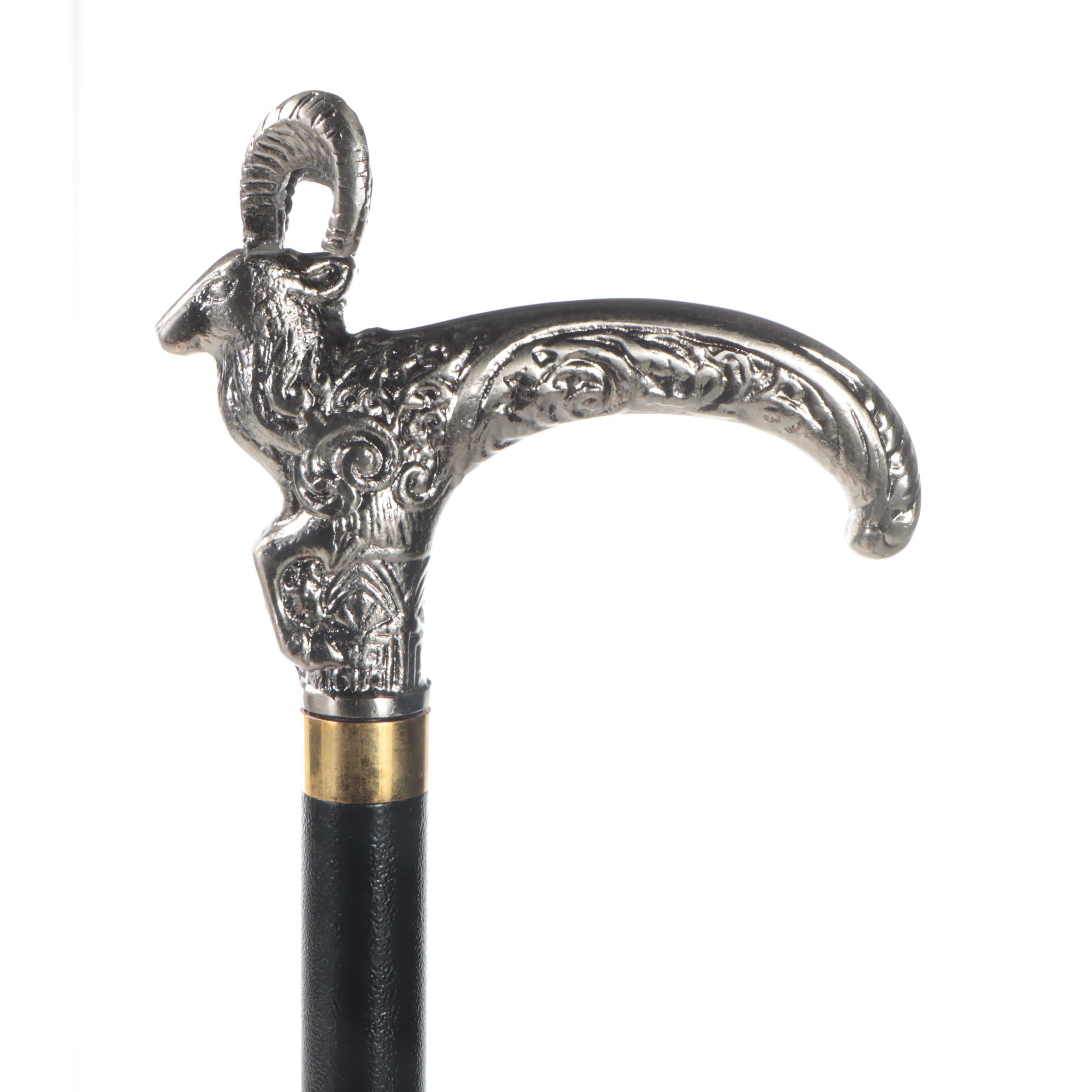 Metal Ram Head Sword Cane | EBTH