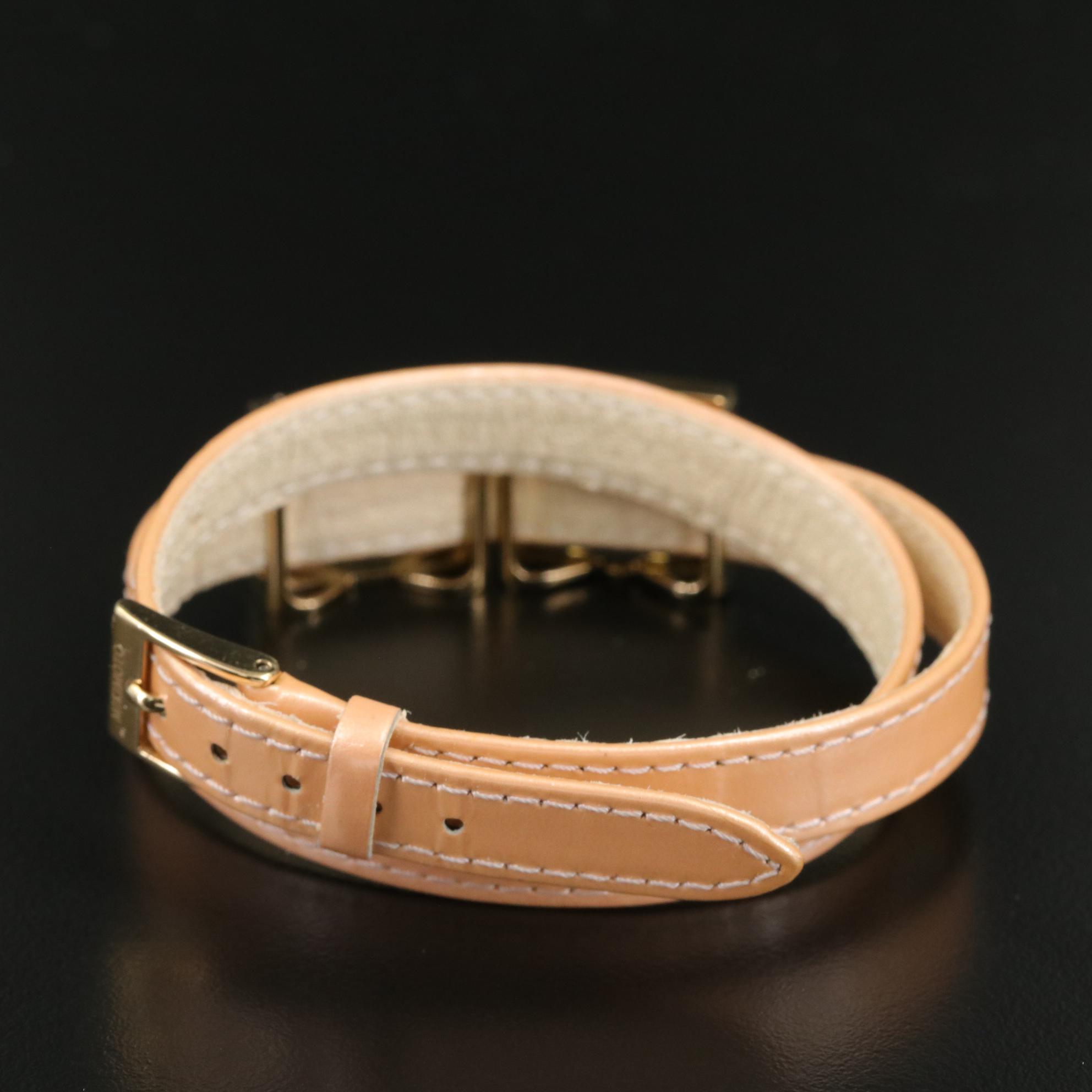 Mikimoto Leather Dual Watch with Mother of Pearl Dial | Everything But ...