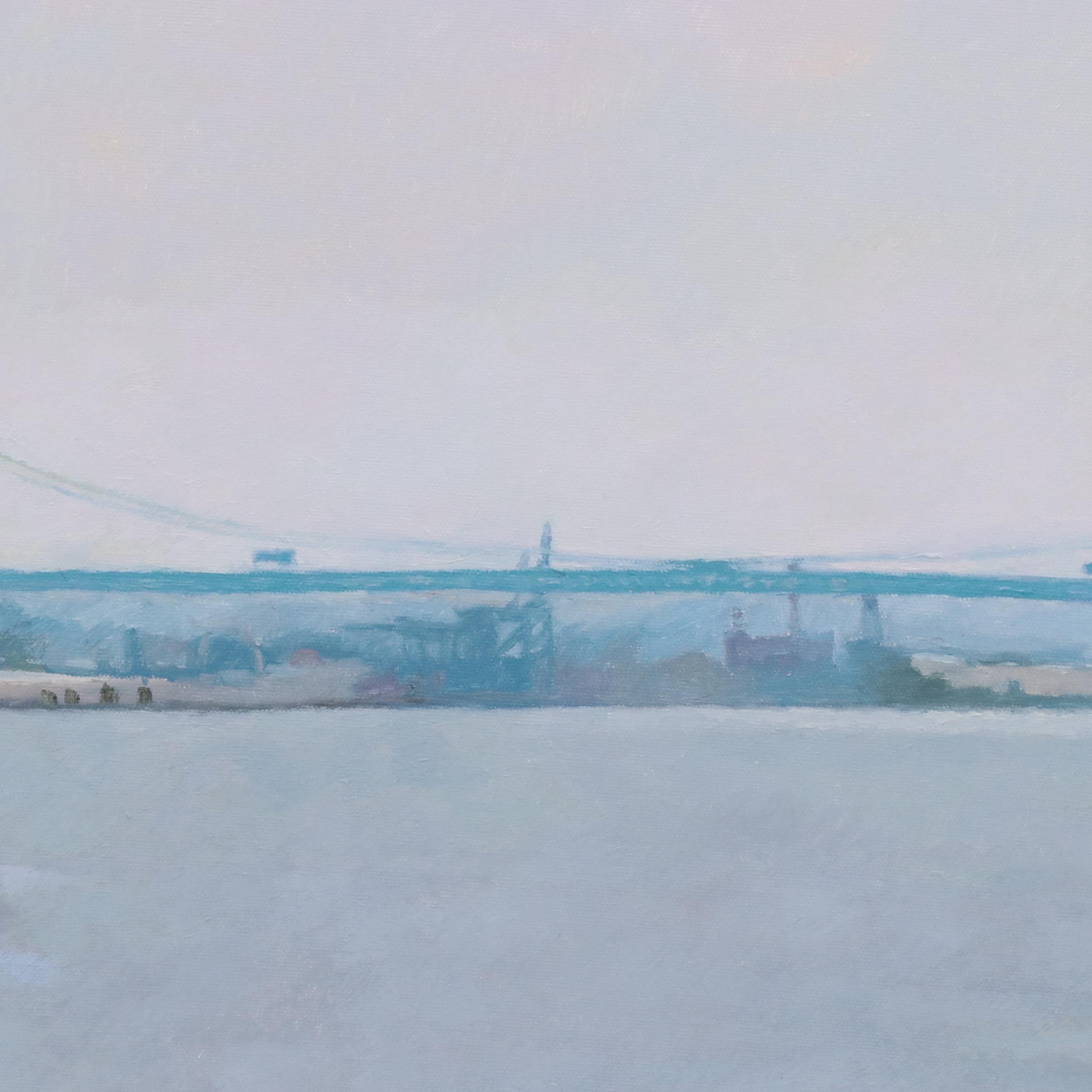 Mike Pavol Large-Scale Oil Painting of View Over Delaware | EBTH
