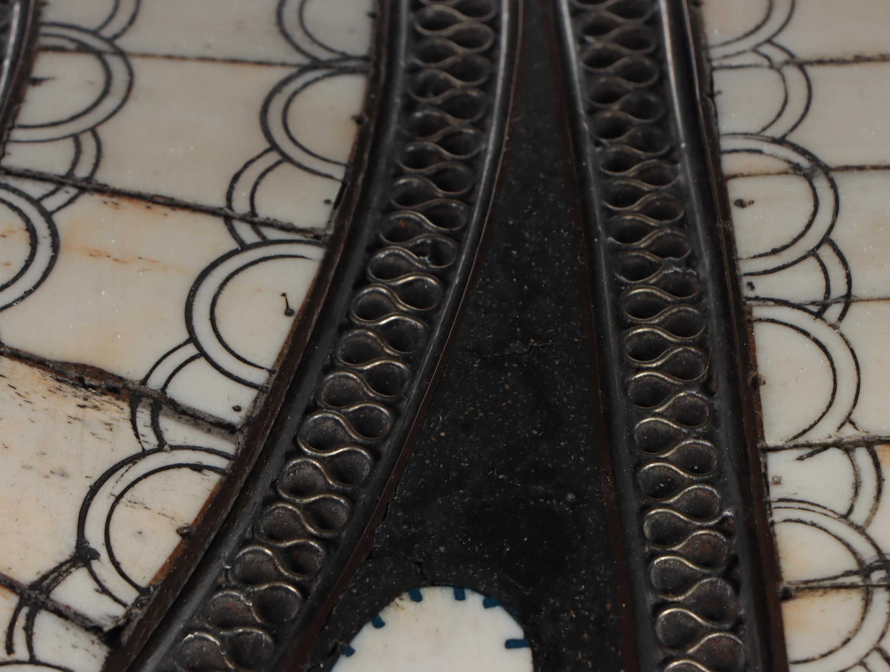 Moroccan Camel Bone Inlay Metal Filigree Chest | Everything But The House