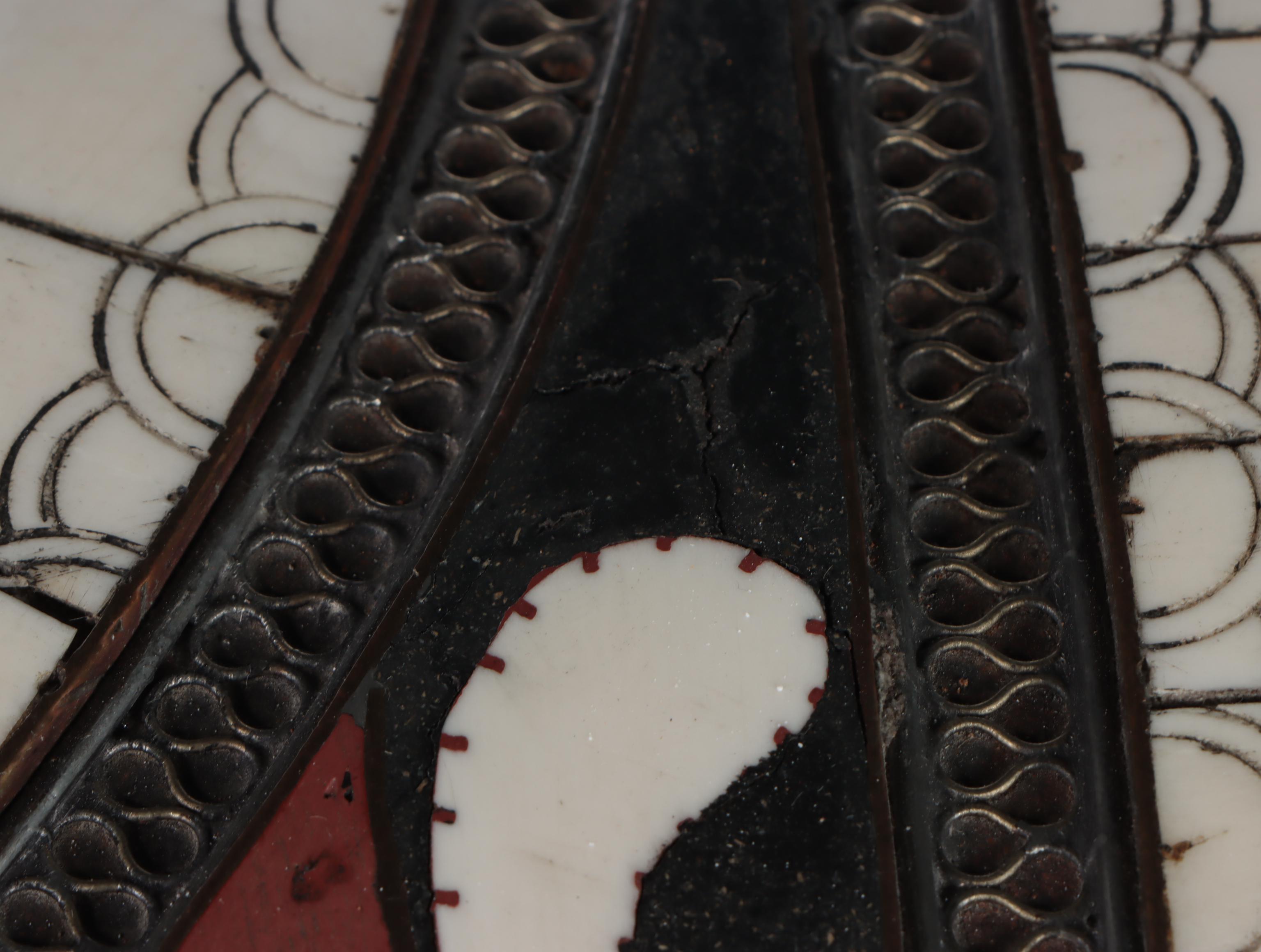 Moroccan Camel Bone Inlay Metal Filigree Chest | Everything But The House