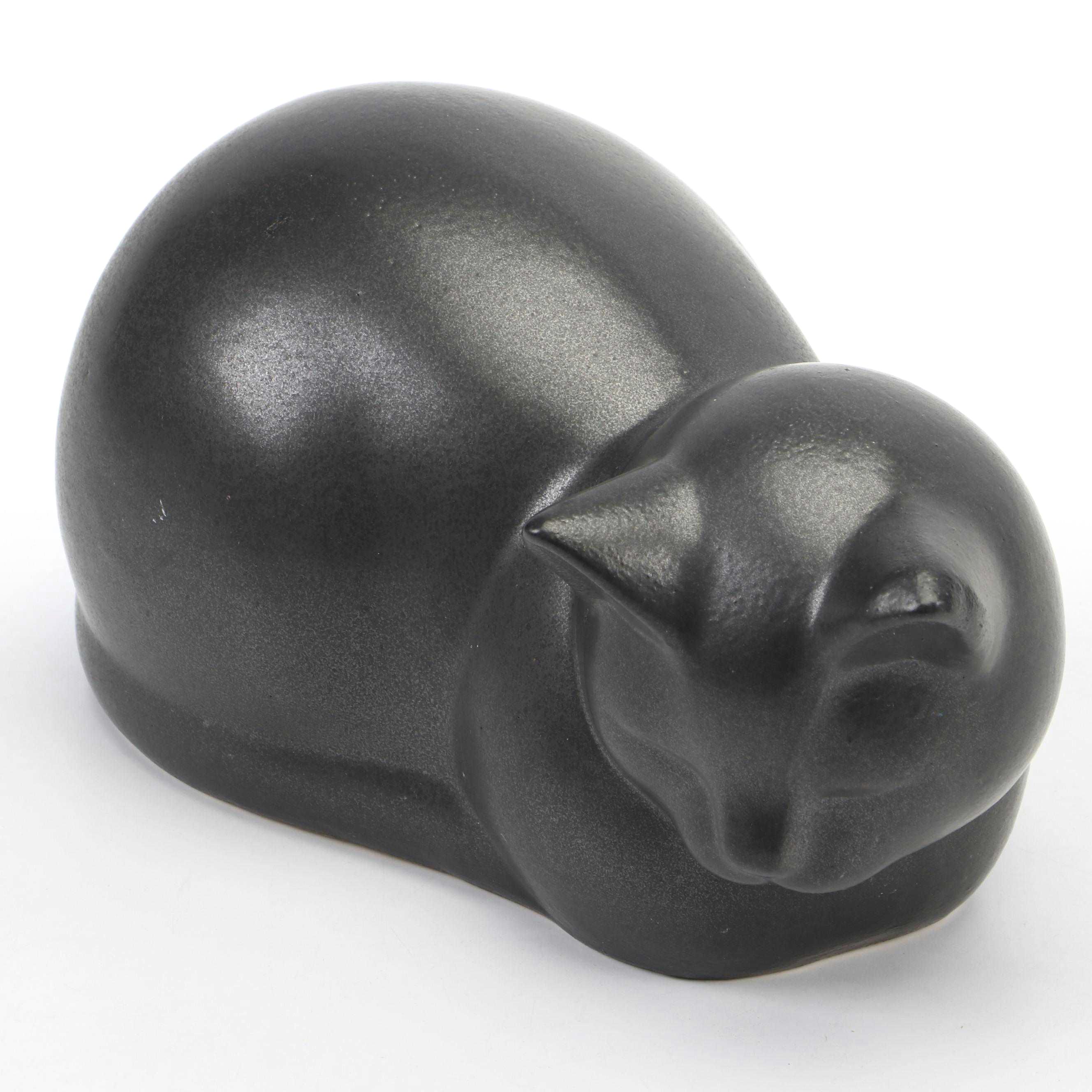 Signed Lisa Larson for Studion K Stoneware "Moses" Cat Figurine | EBTH