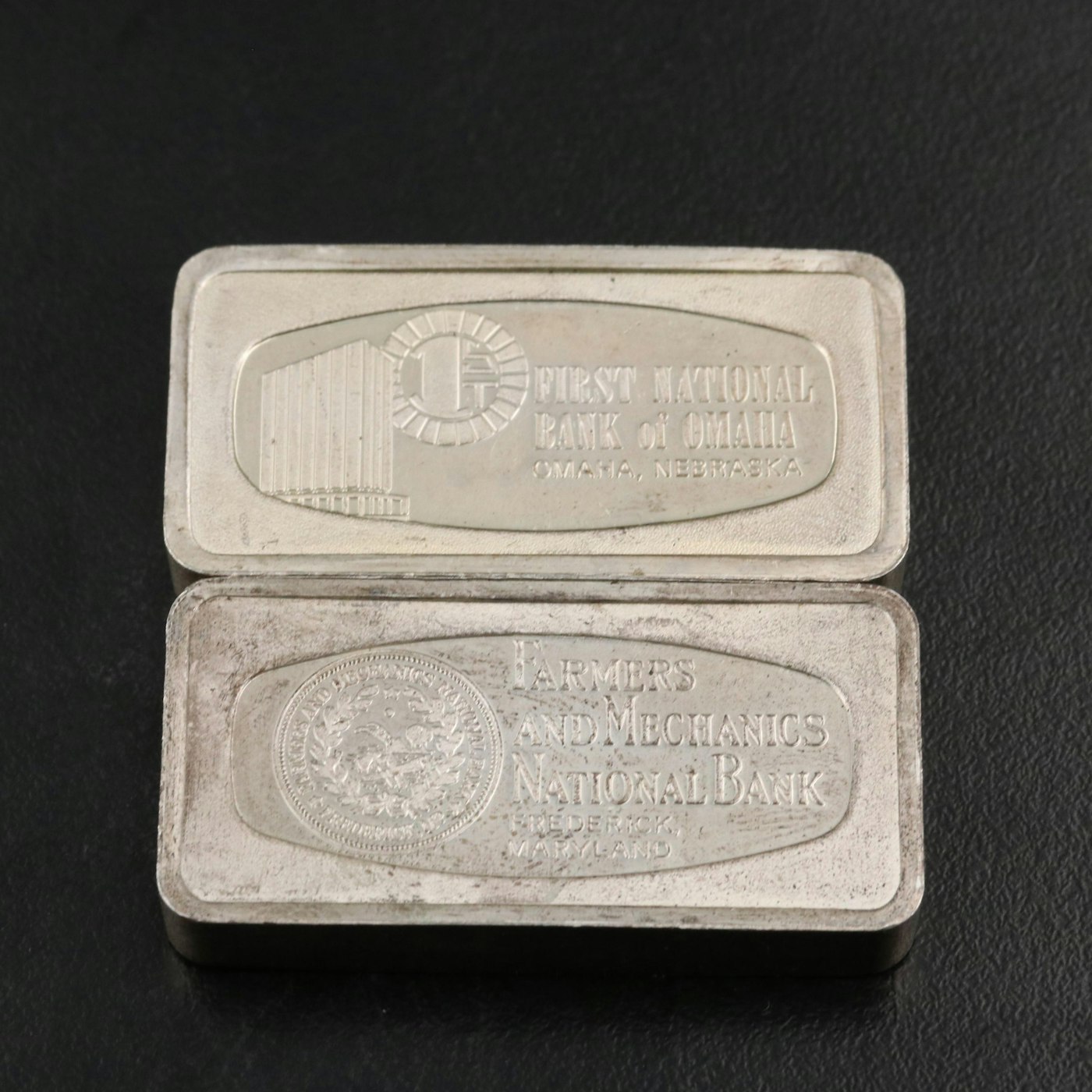 Four Franklin Mint Sterling Silver Ingots | EBTH Four Franklin Mint Sterling Silver Ingots | EBTH