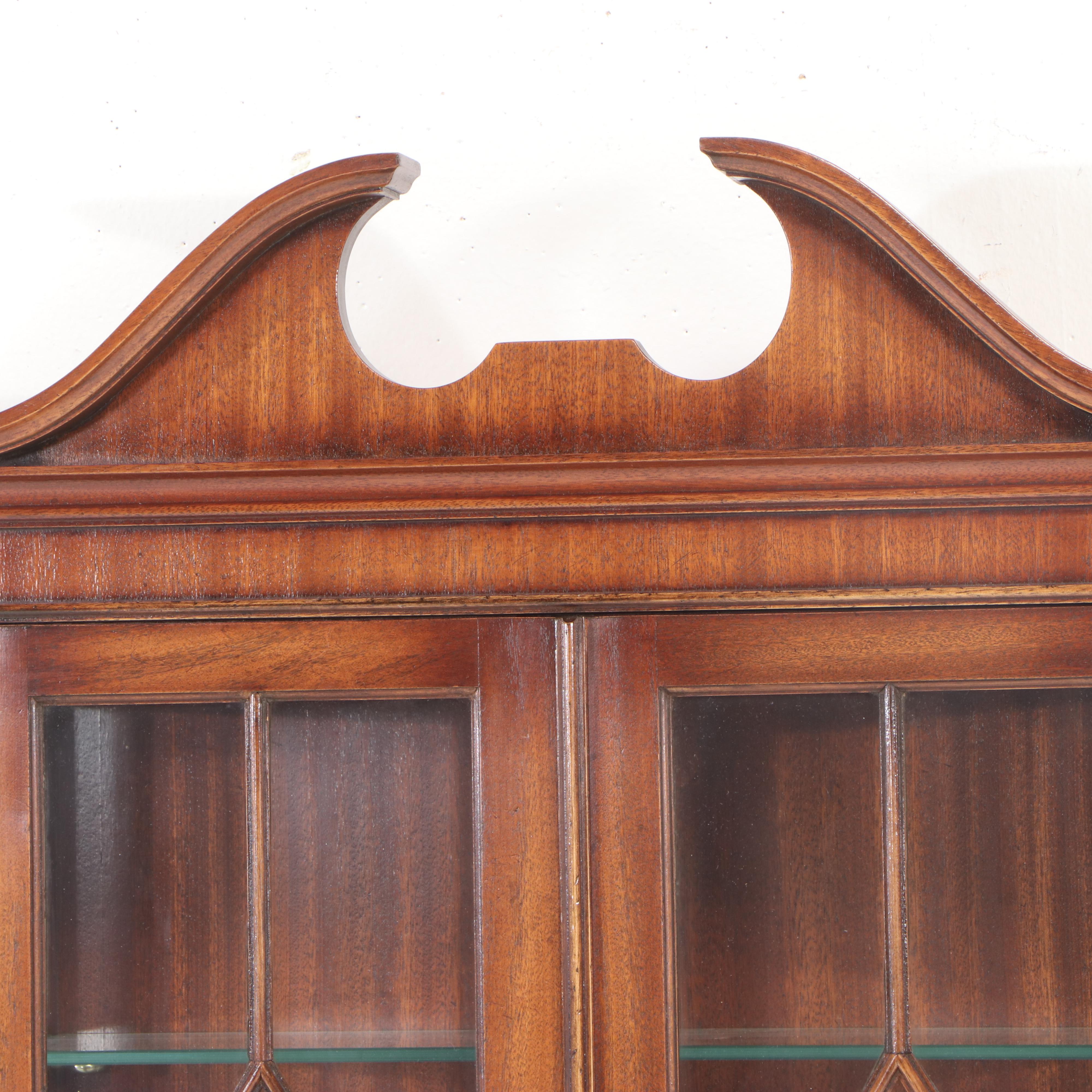 Reprodux George III Style English Mahogany Wall Cabinet | EBTH