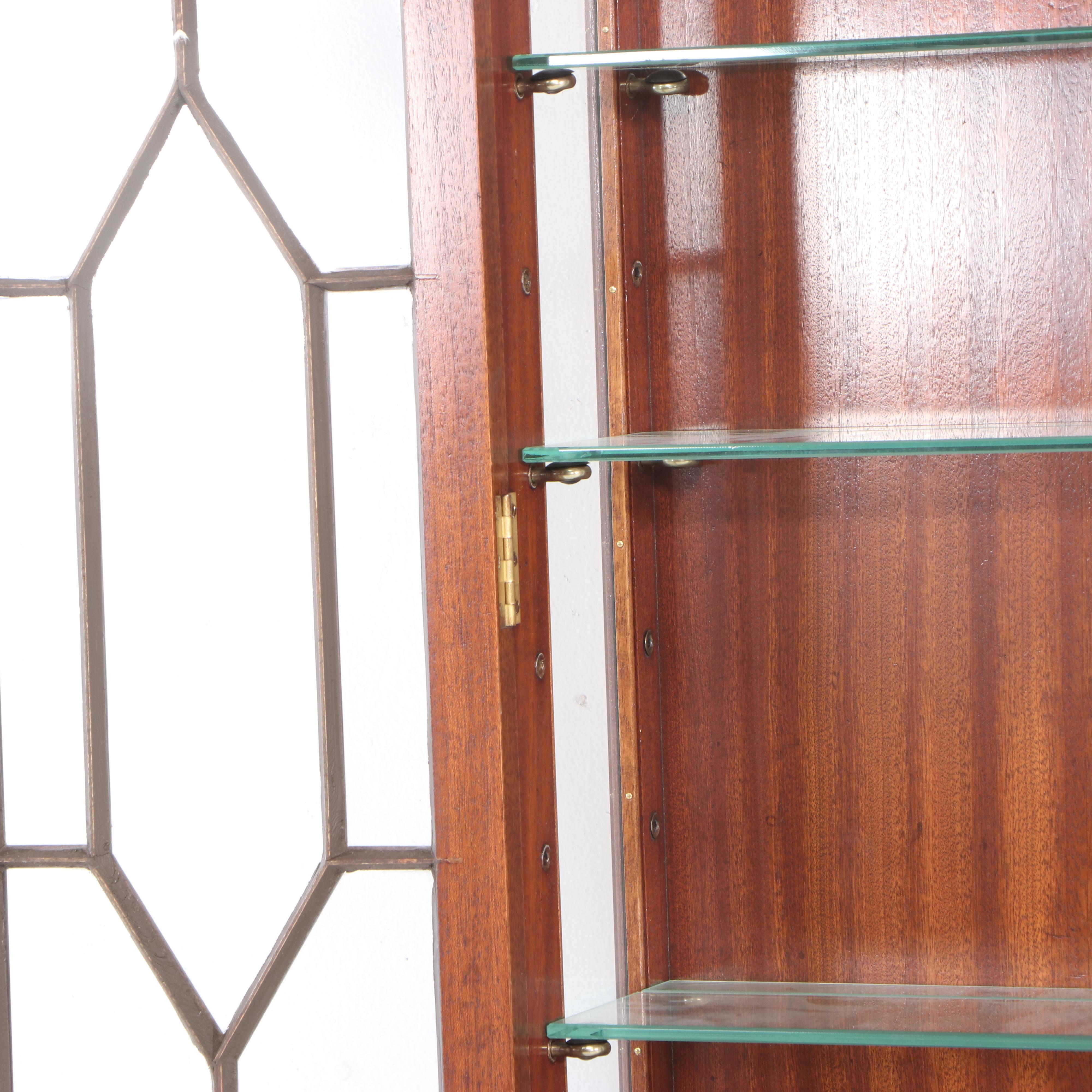 Reprodux George III Style English Mahogany Wall Cabinet | EBTH