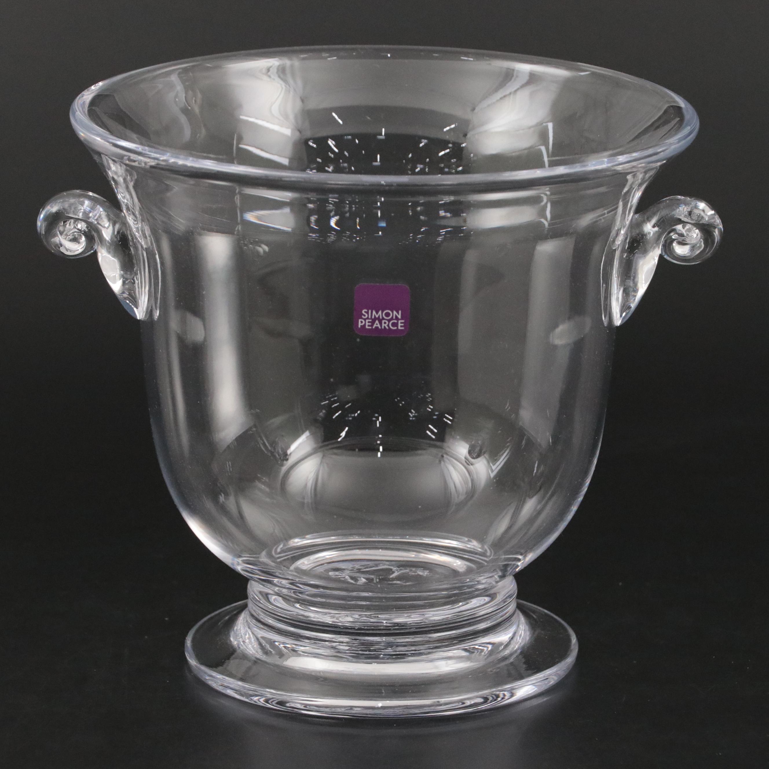 Simon Pearce for Neiman Marcus Handcrafted Crystal Ice Bucket | EBTH