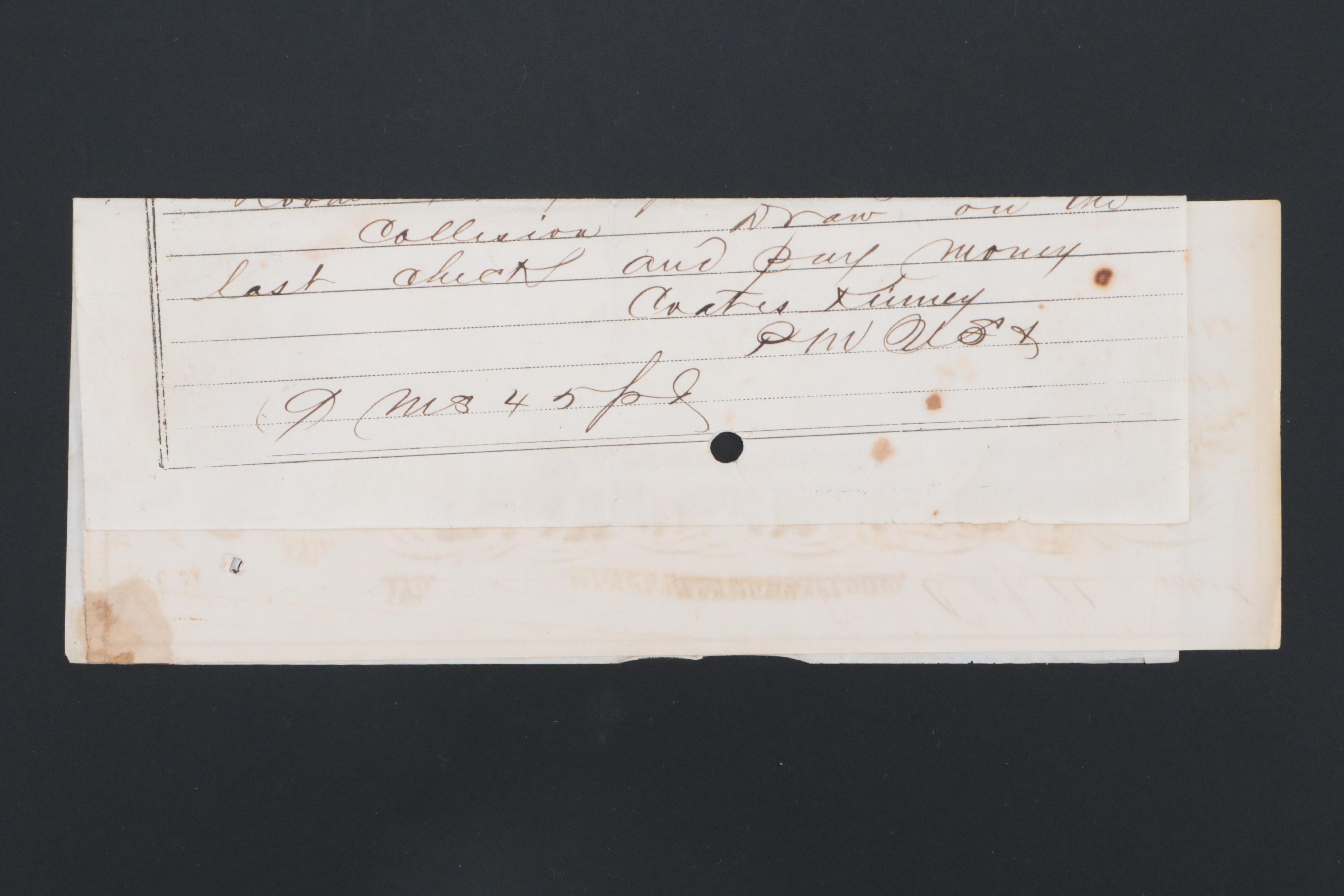 Third National Bank of Cincinnati with Other Checks, Notes and ...