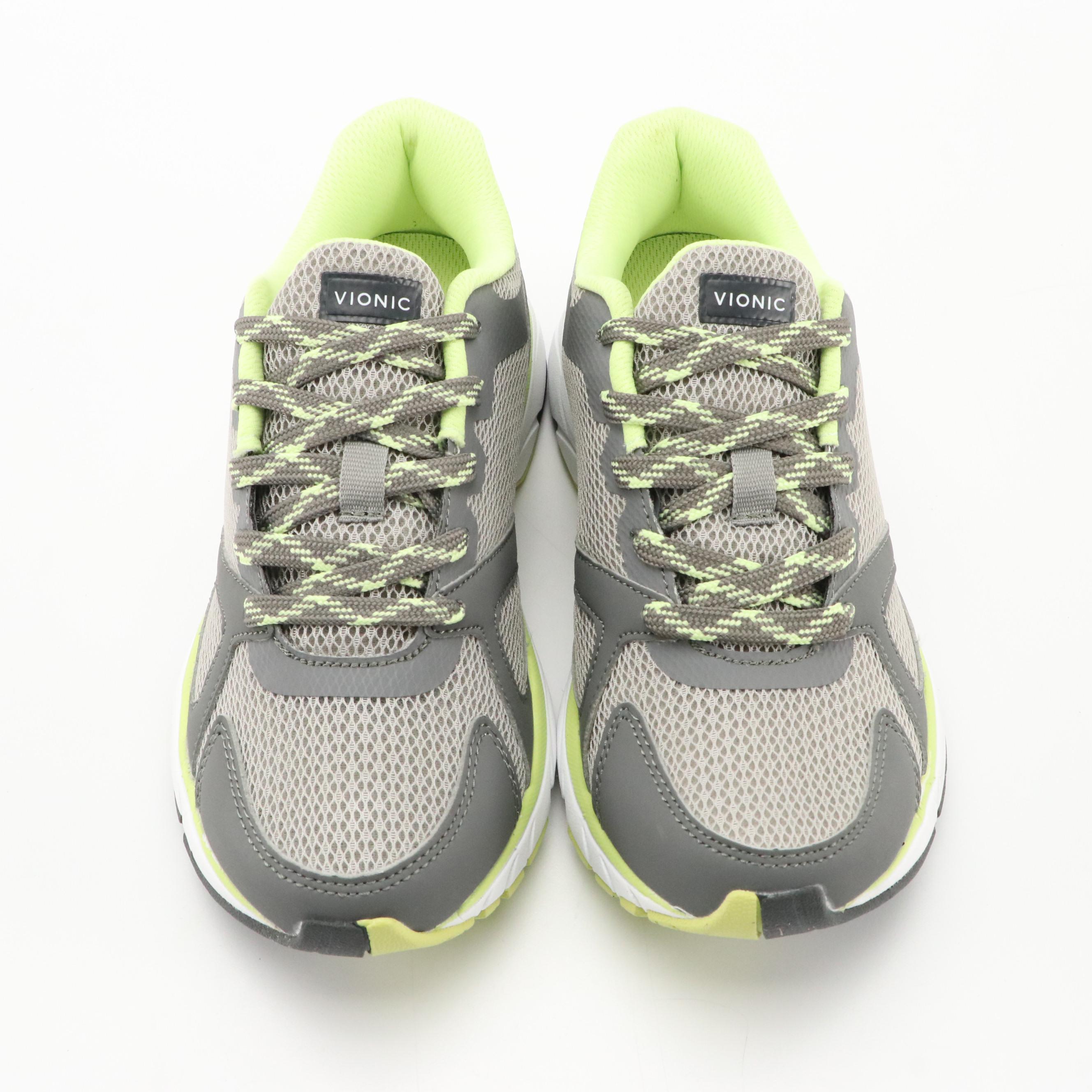 Vionic Toyko Grey Mesh Orthotic Walking Sneakers, New in Boxes | EBTH