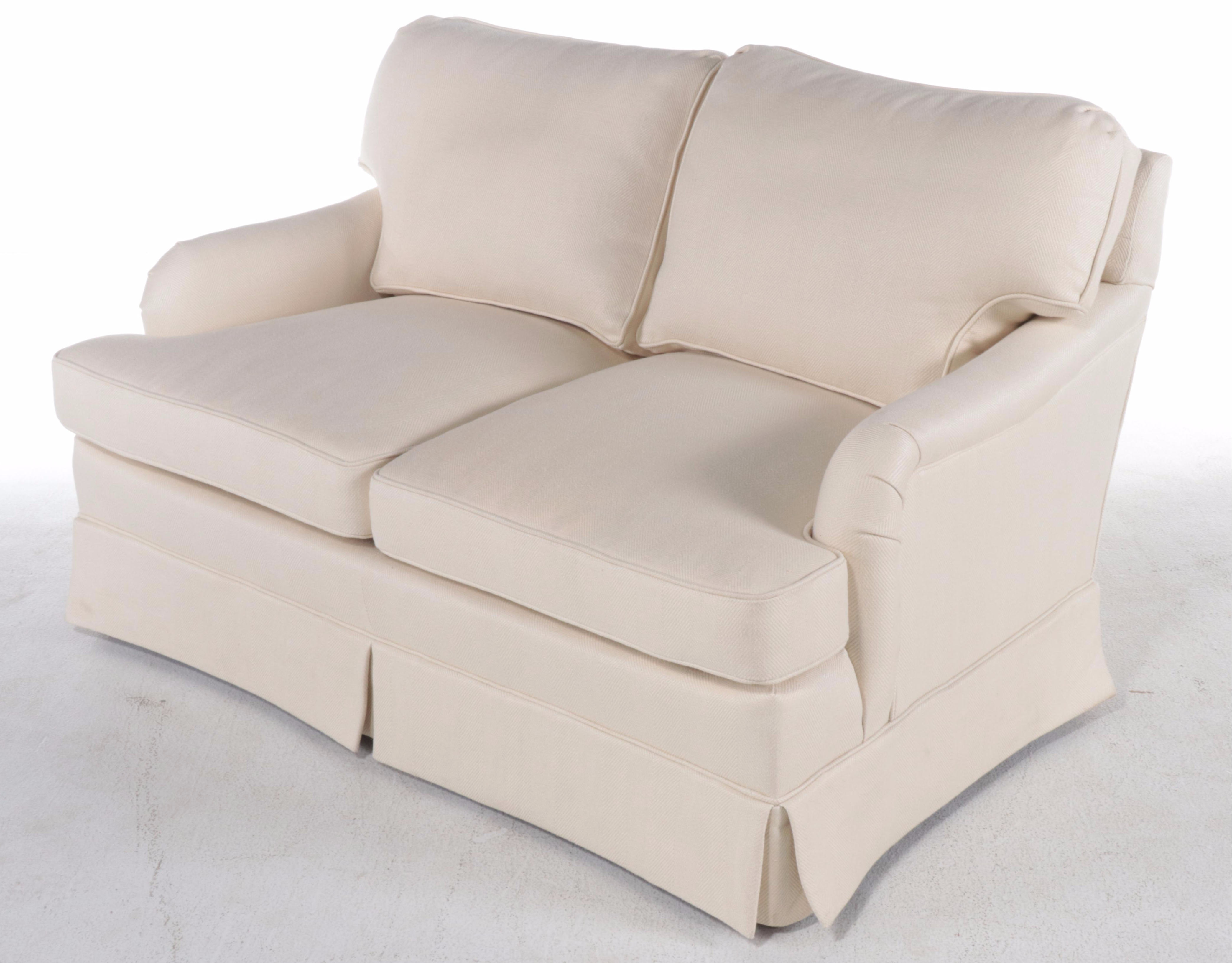 Southwood Custom-Upholstered English Roll-Arm Loveseat | EBTH