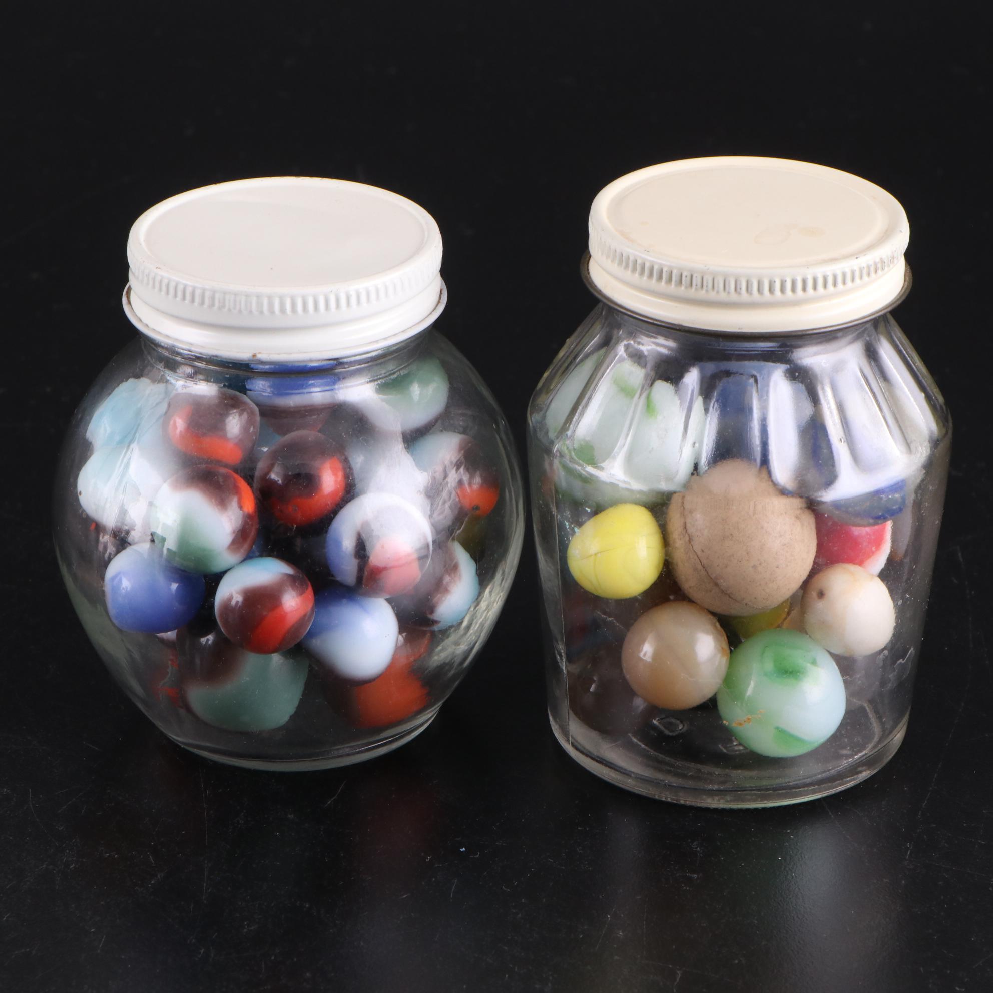 Clay Bennington Marbles & Shooters, Sulfite, Bumblebee and More Glass ...