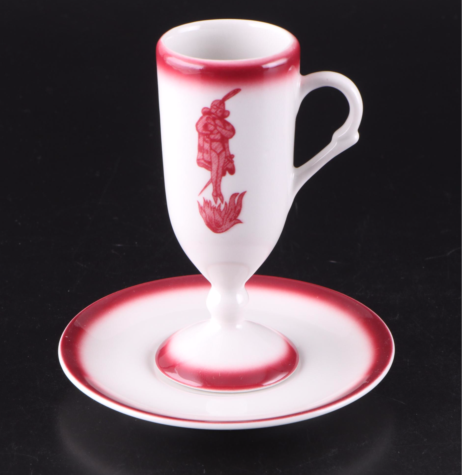 Sterling Restaurant Ware Devil in Flames Cafe Brulot Demtiasse Cups and ...
