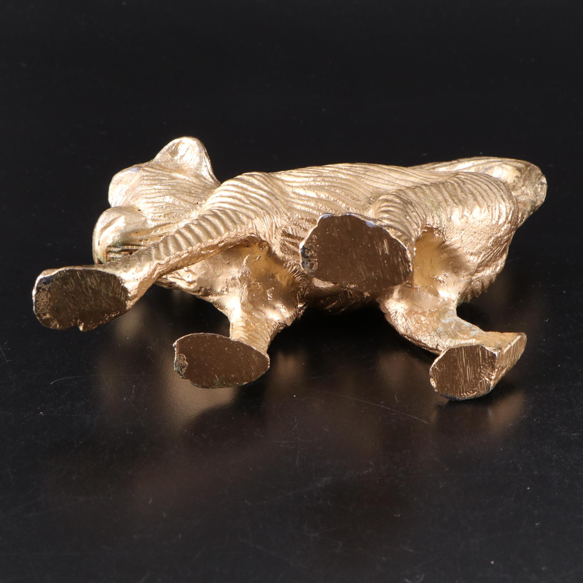 Cast Brass and Gold Tone Composite Monkey Figurines | Everything But ...