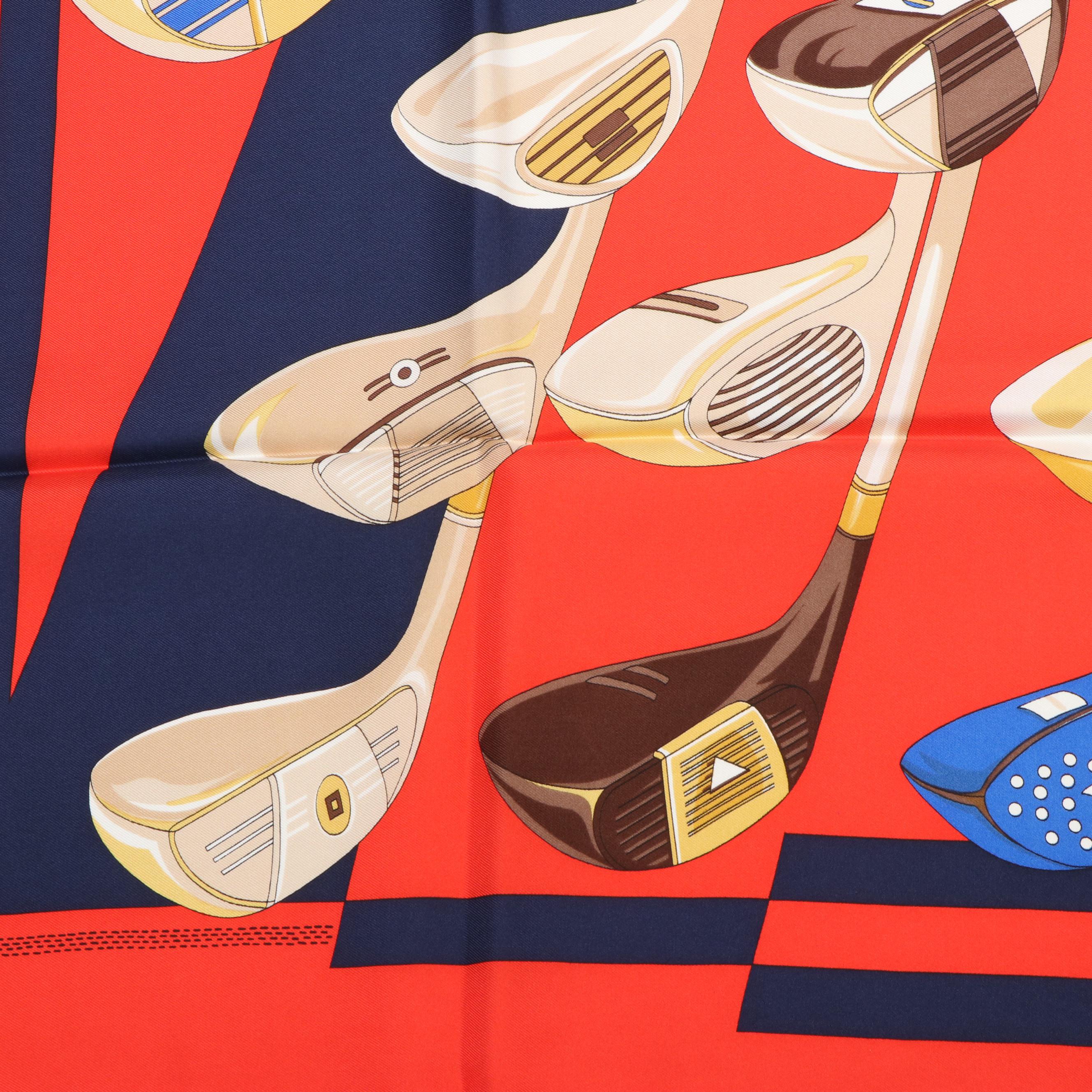 Loewe Golf Motif Scarf in Silk Twill | EBTH