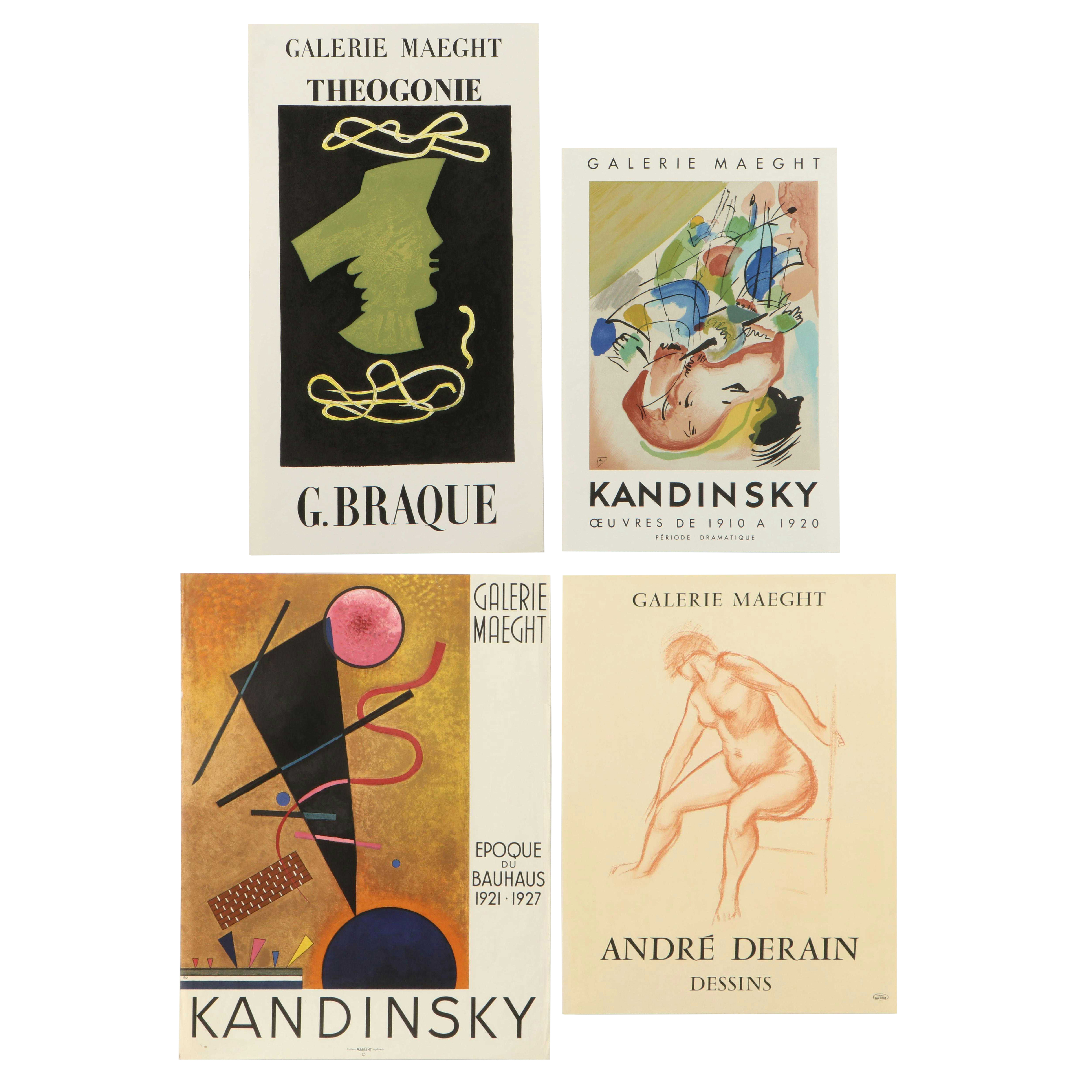 Georges Braque, Wassily Kandinsky and Andre Derain Galerie Maeght ...