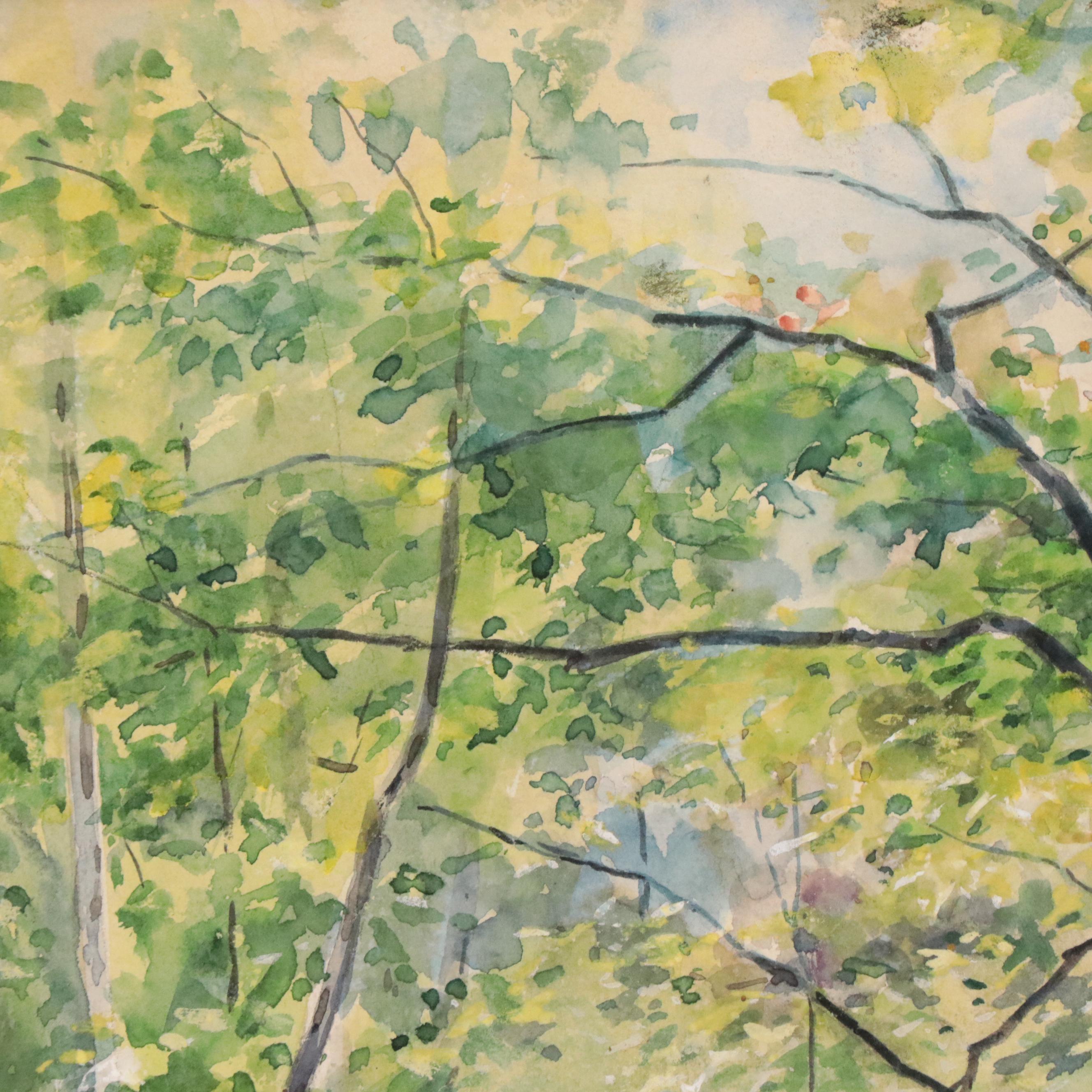 Frank T. Merrill Watercolor Painting "Jefferson, KY," Circa 1908 | EBTH