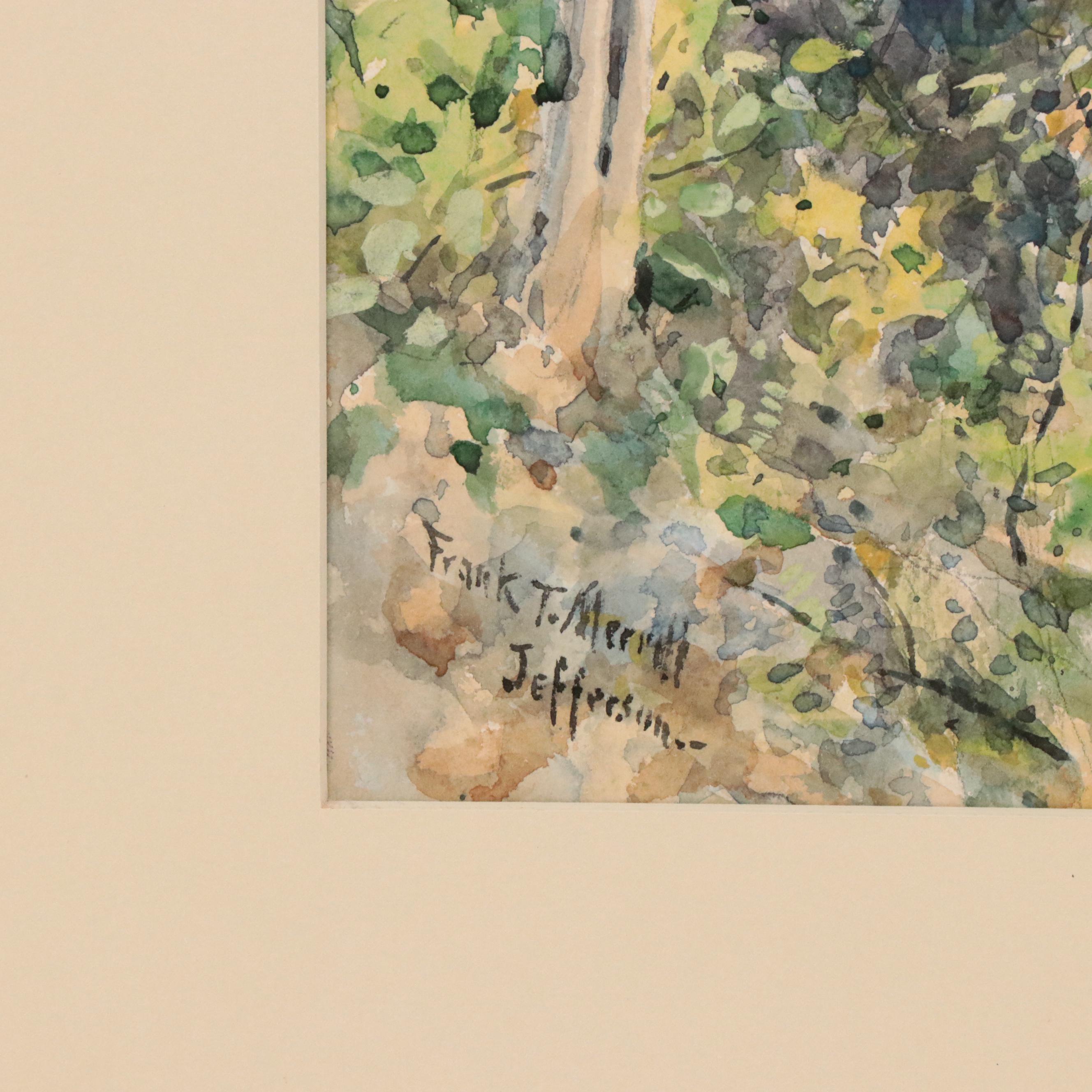 Frank T. Merrill Watercolor Painting "Jefferson, KY," Circa 1908 | EBTH