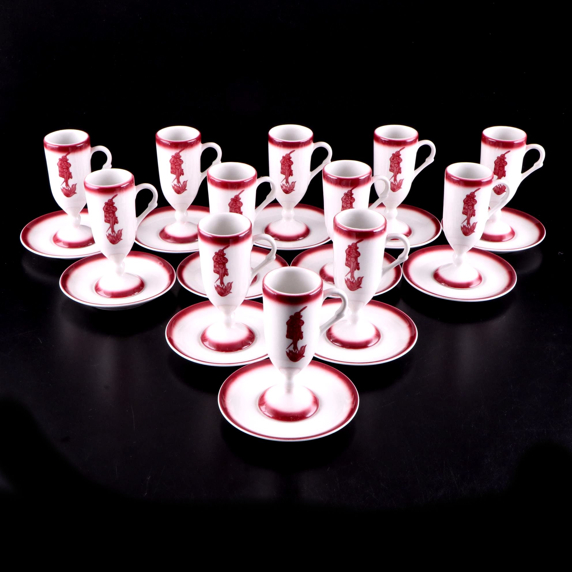 Sterling Restaurant Ware Devil in Flames Cafe Brulot Demtiasse Cups and ...