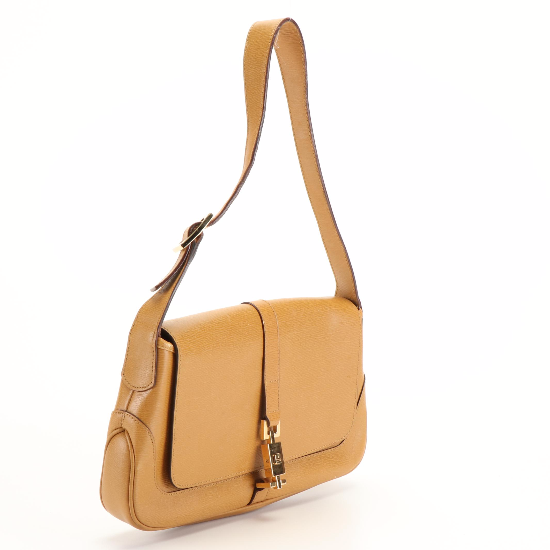 Gucci Deep Tan Leather Shoulder Bag | EBTH