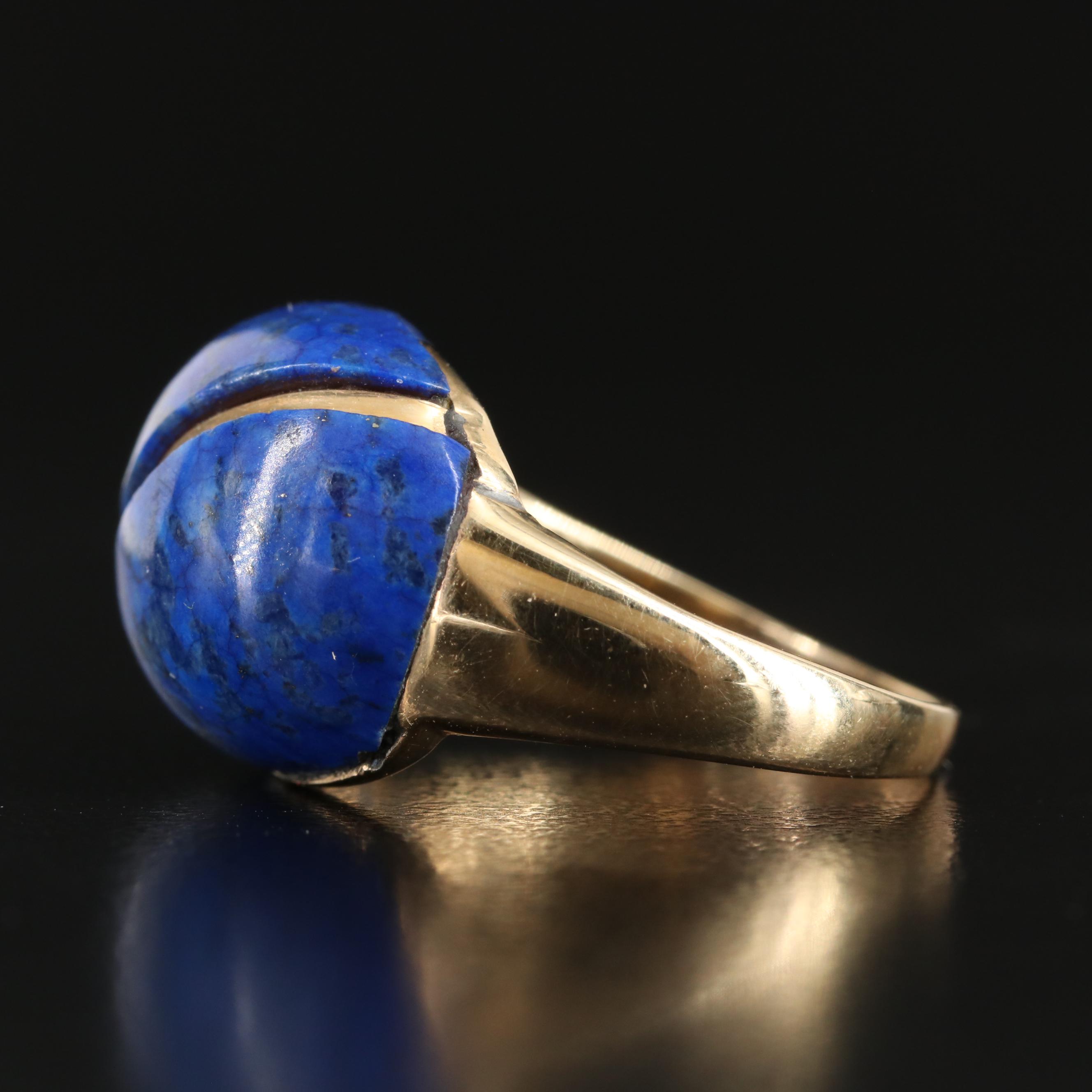 14K Lapis Lazuli Inlay Ring | EBTH