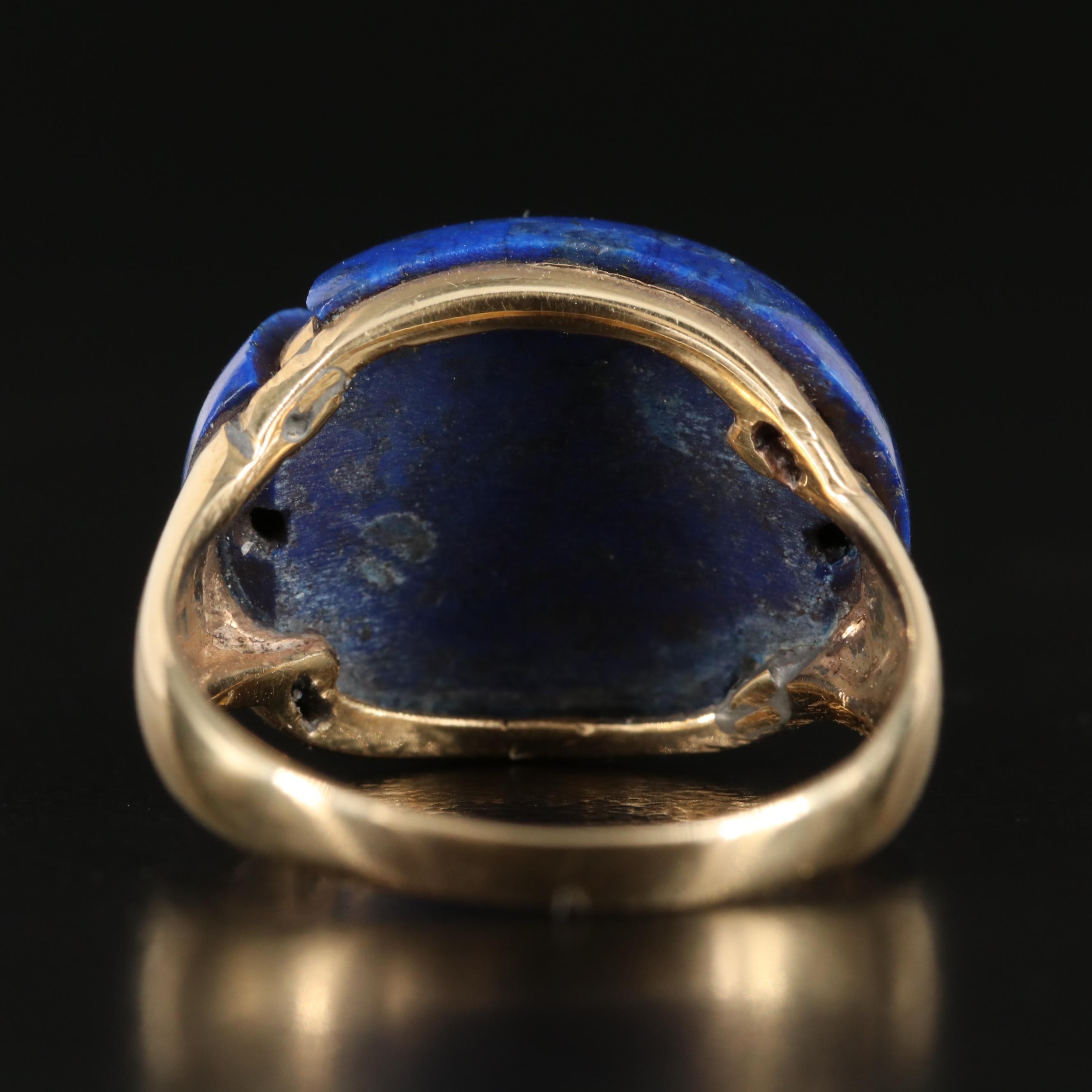 14K Lapis Lazuli Inlay Ring | EBTH