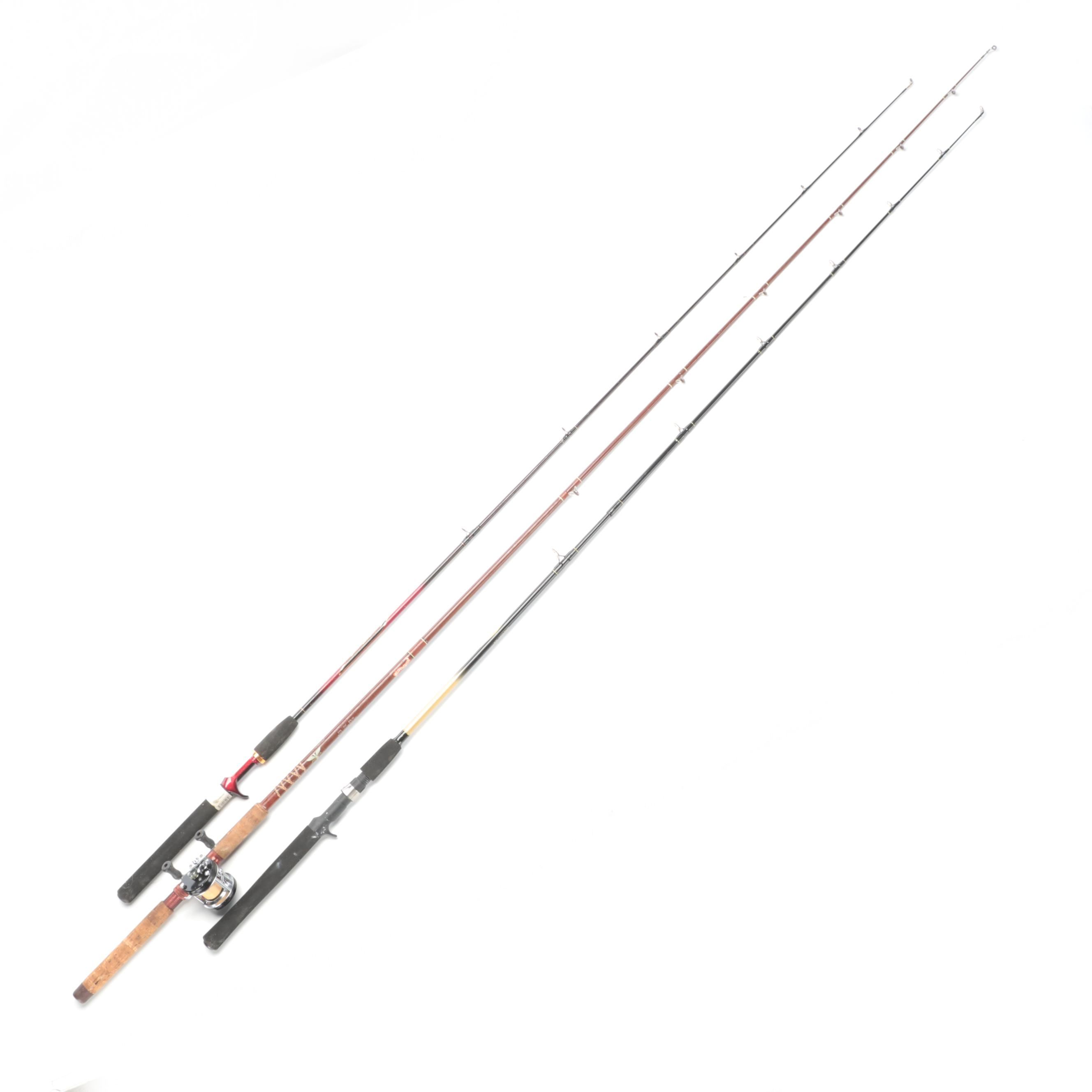 Fenwick Cork Handle Casting Rod with Abu Garcia Round Reel and More | EBTH