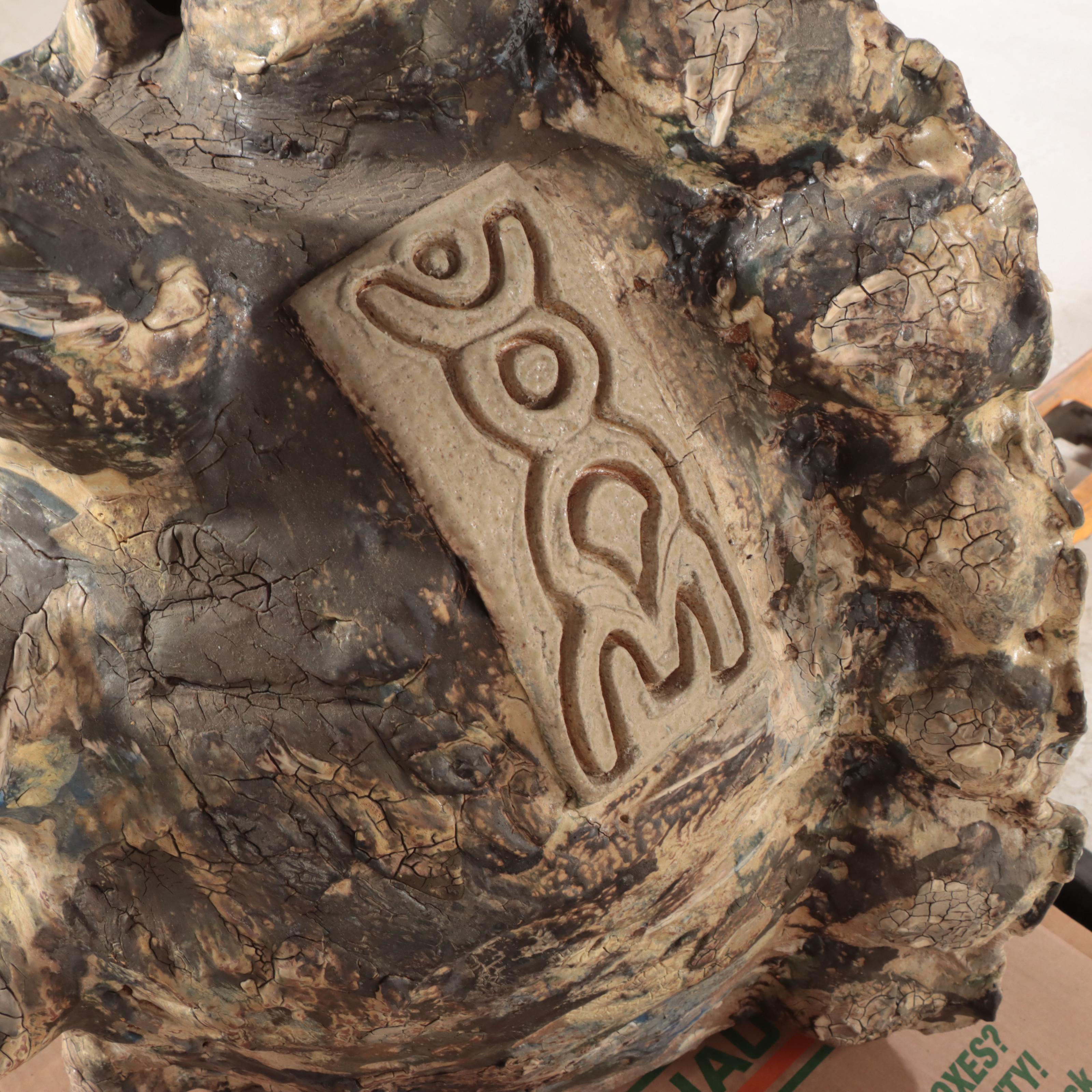 David Kastner Asian Influence Glazed Anthropomorphic Sculpture | EBTH