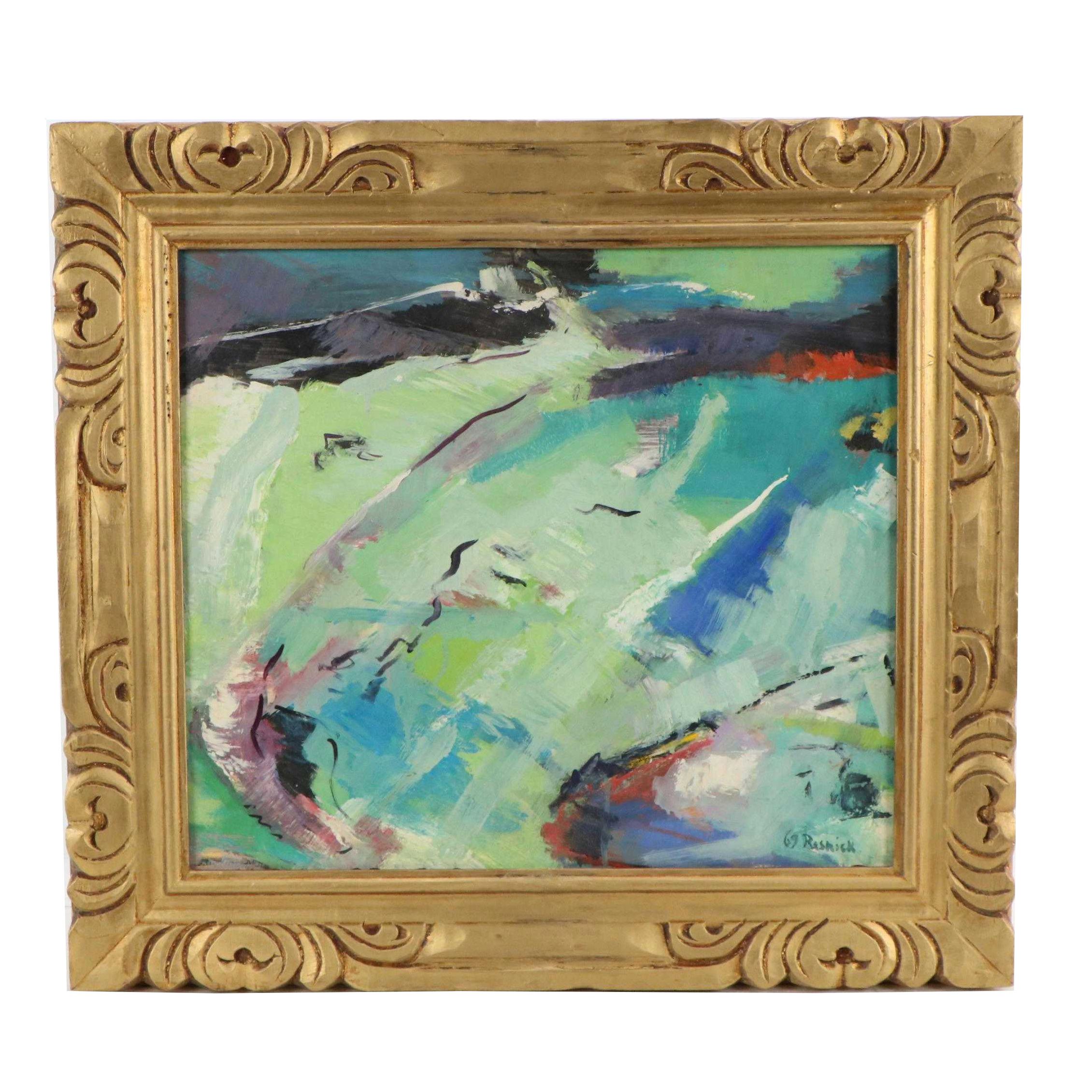 Abstract Expressionist Oil Painting, 1969 | Everything But The House