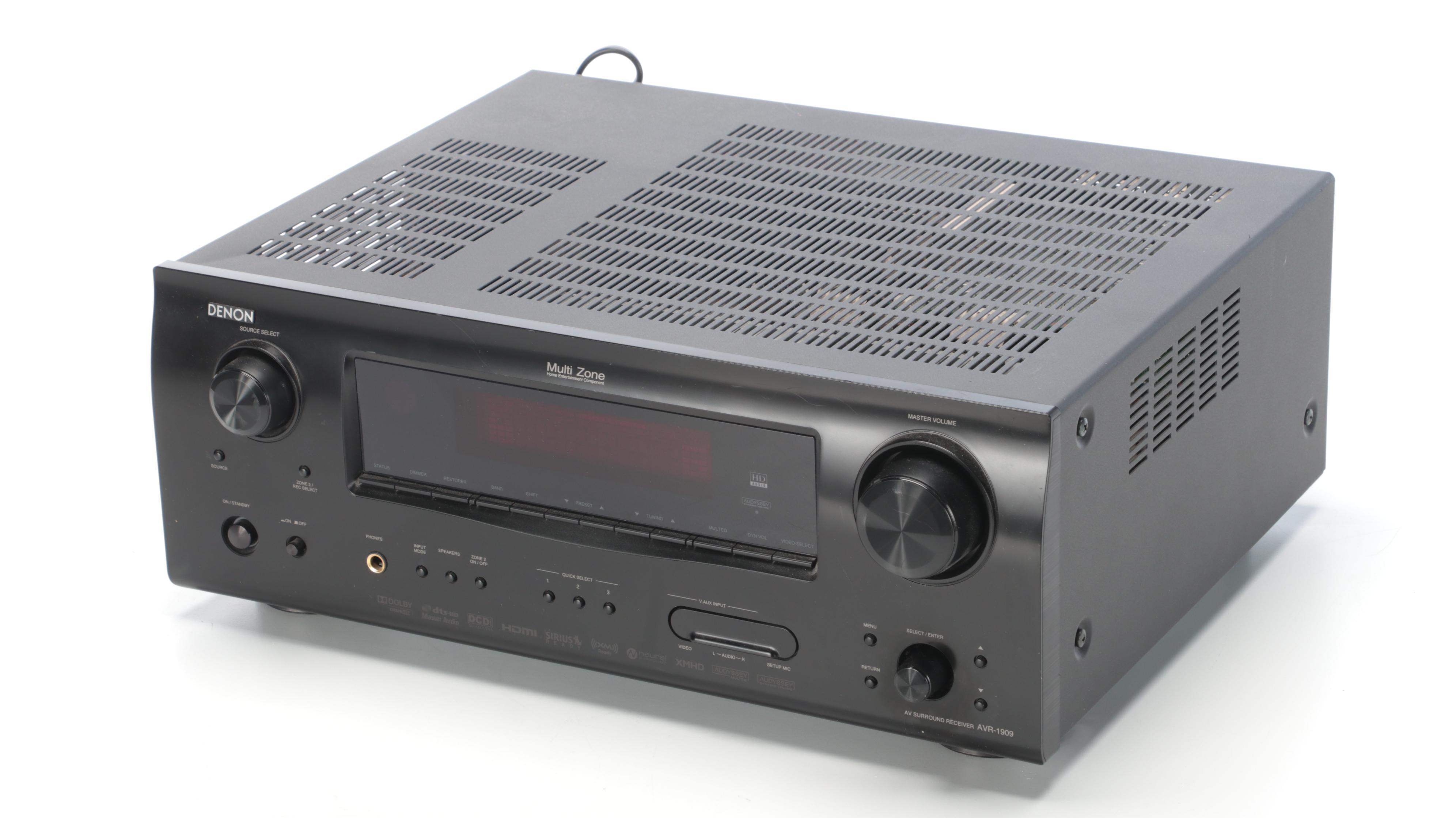 Denon Receiver, Adcom CD Changer, and Paradigm Theater Speaker System ...