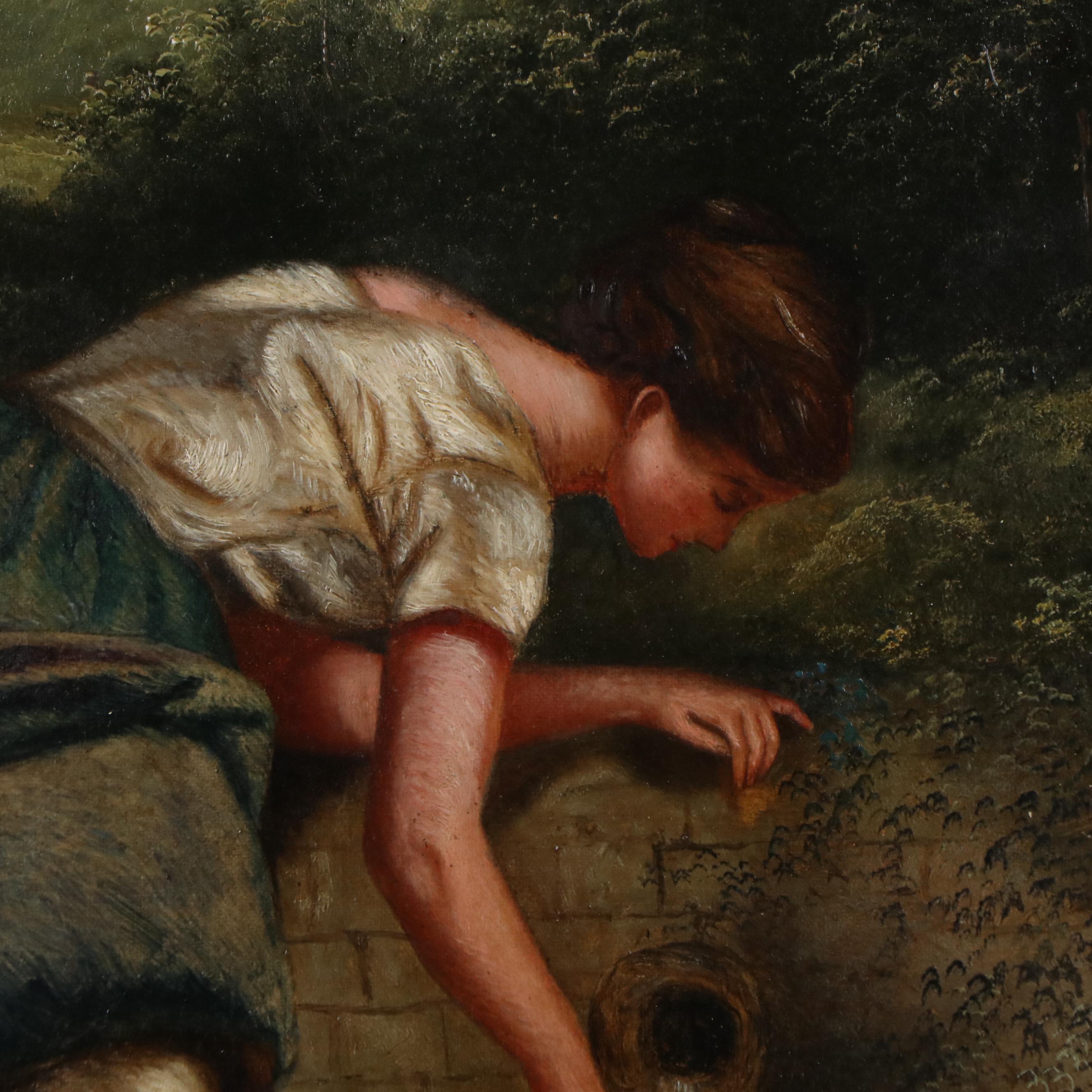 Paul Falconer Poole Oil Painting "At the Spring," 19th Century | EBTH