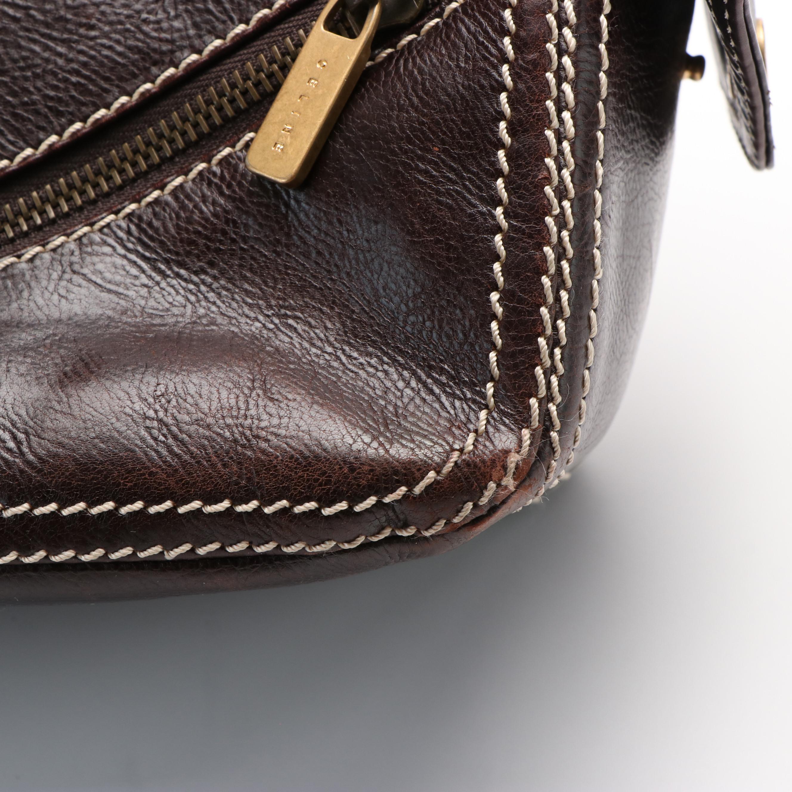 Celine Boogie Bag in Brown Leather | EBTH