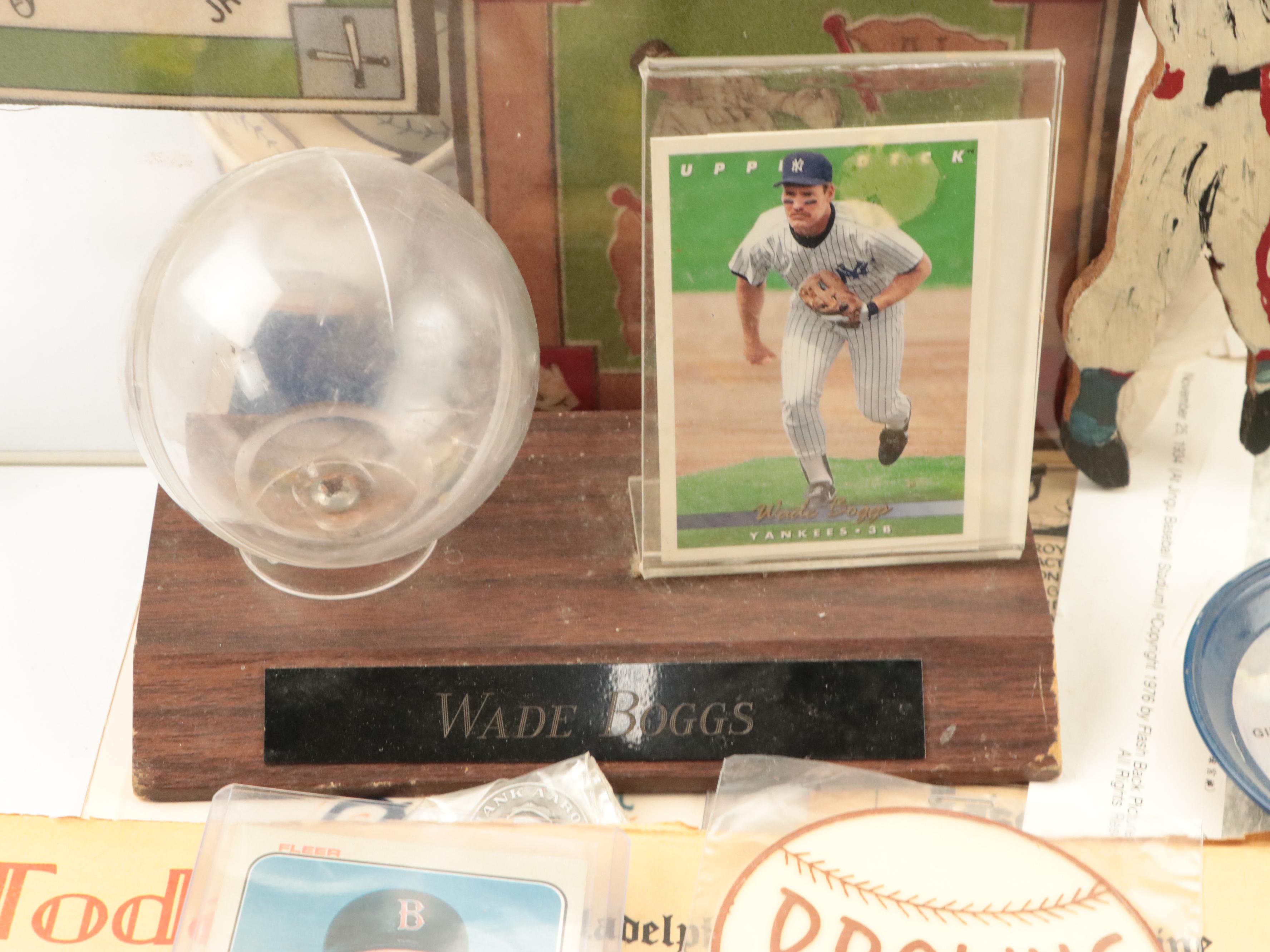 Vintage Hand Painted Baseball Figures with Mickey Mantle Coffee Mugs ...