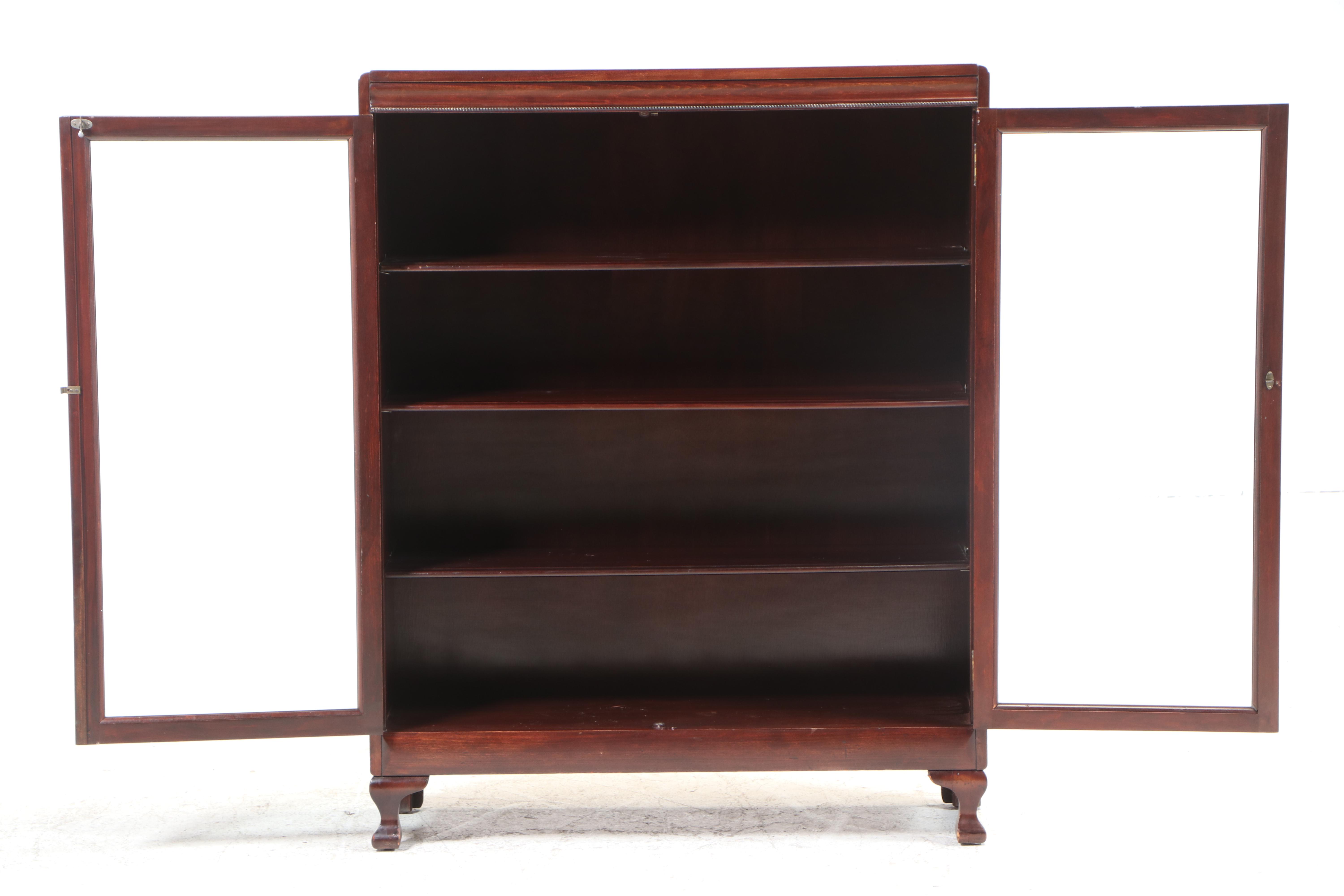 Stern Brothers Colonial Revival Mahogany-Stained Bookcase, Early 20th ...