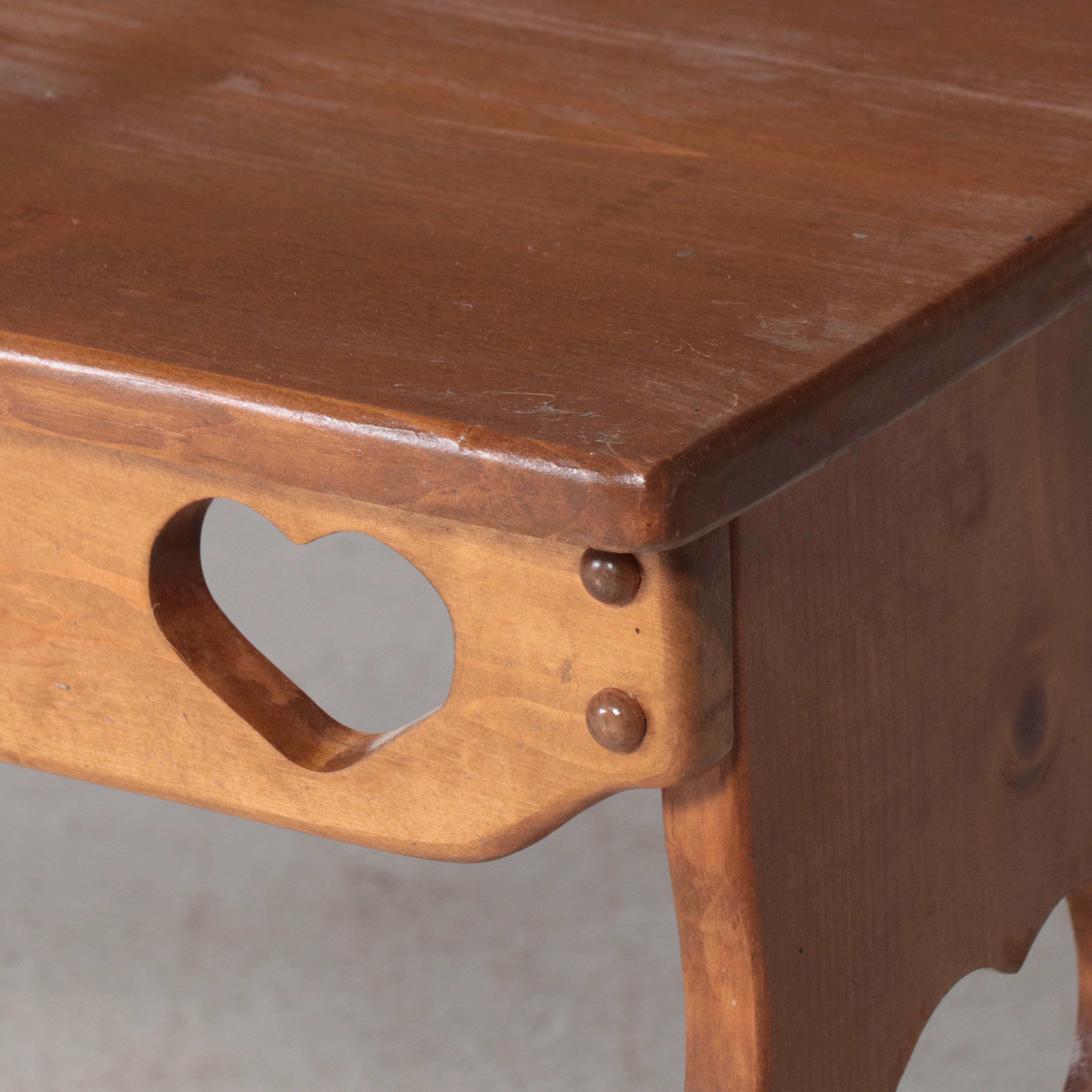 Three American Primitive Style Pine Benches, Incl. Two-Tier Bucket Bench | EBTH