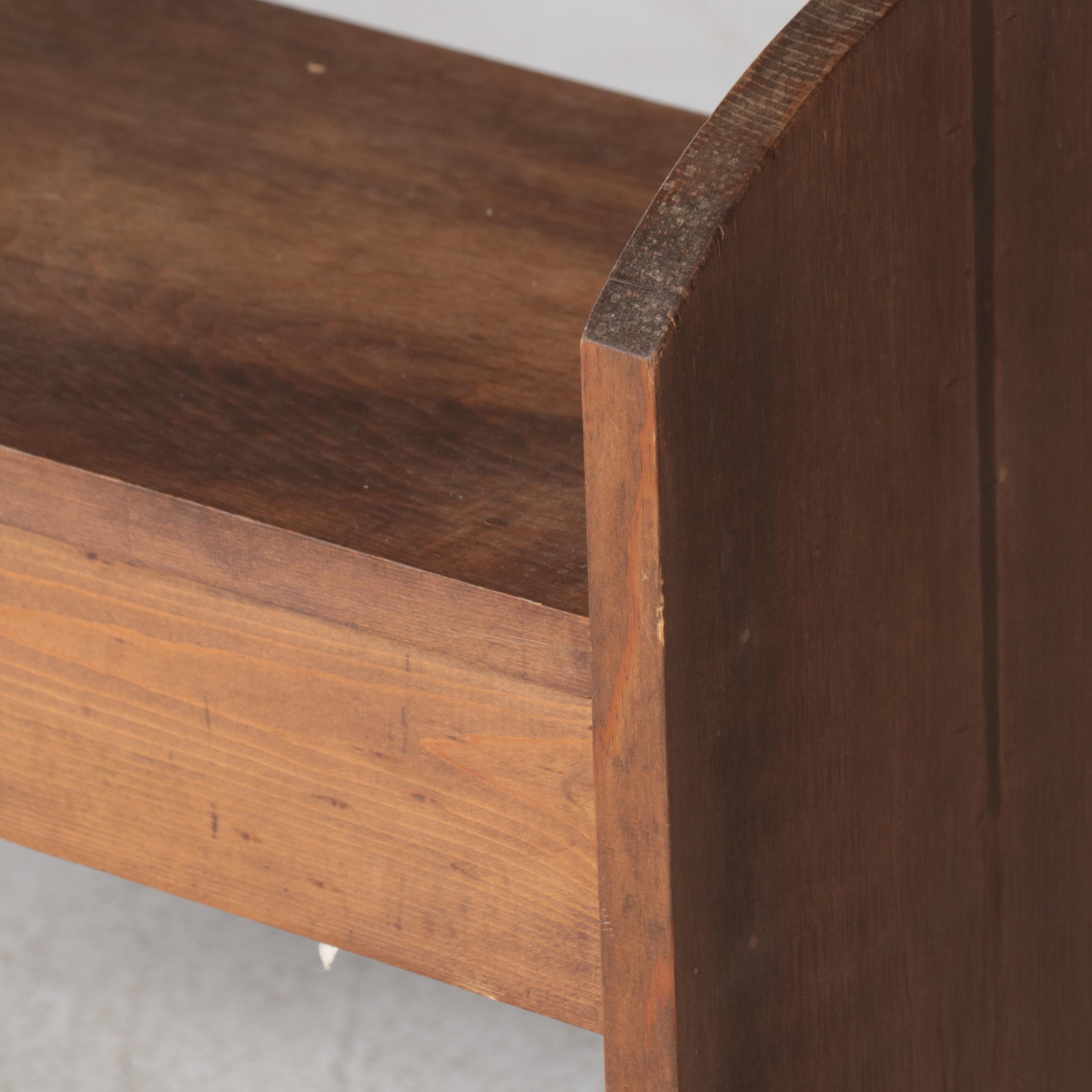 Three American Primitive Style Pine Benches, Incl. Two-Tier Bucket Bench | EBTH