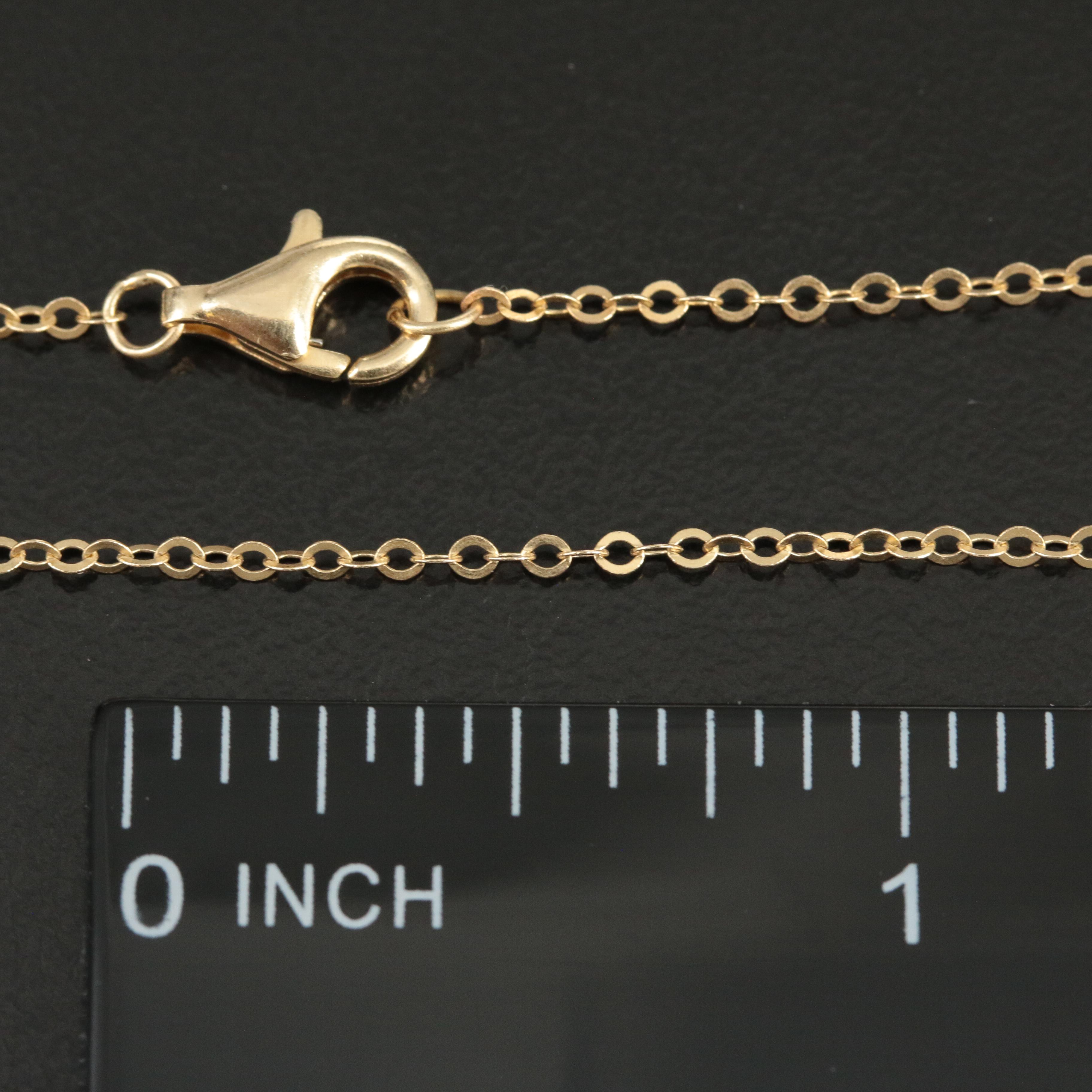 14K Cable Chain Necklace | EBTH