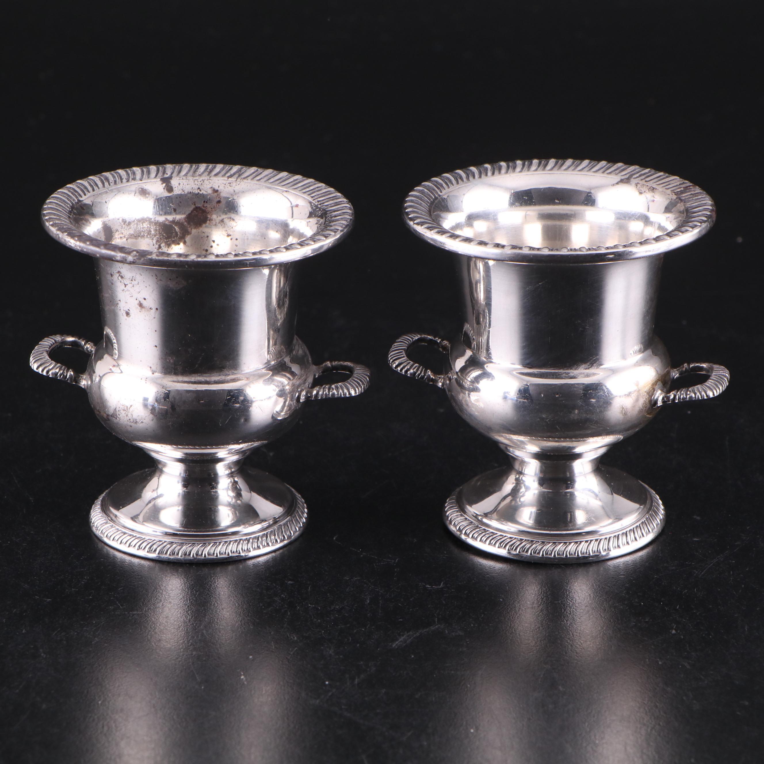 Fisher Sterling Silver Toothpick Holders with Coin Silver Tableware ...