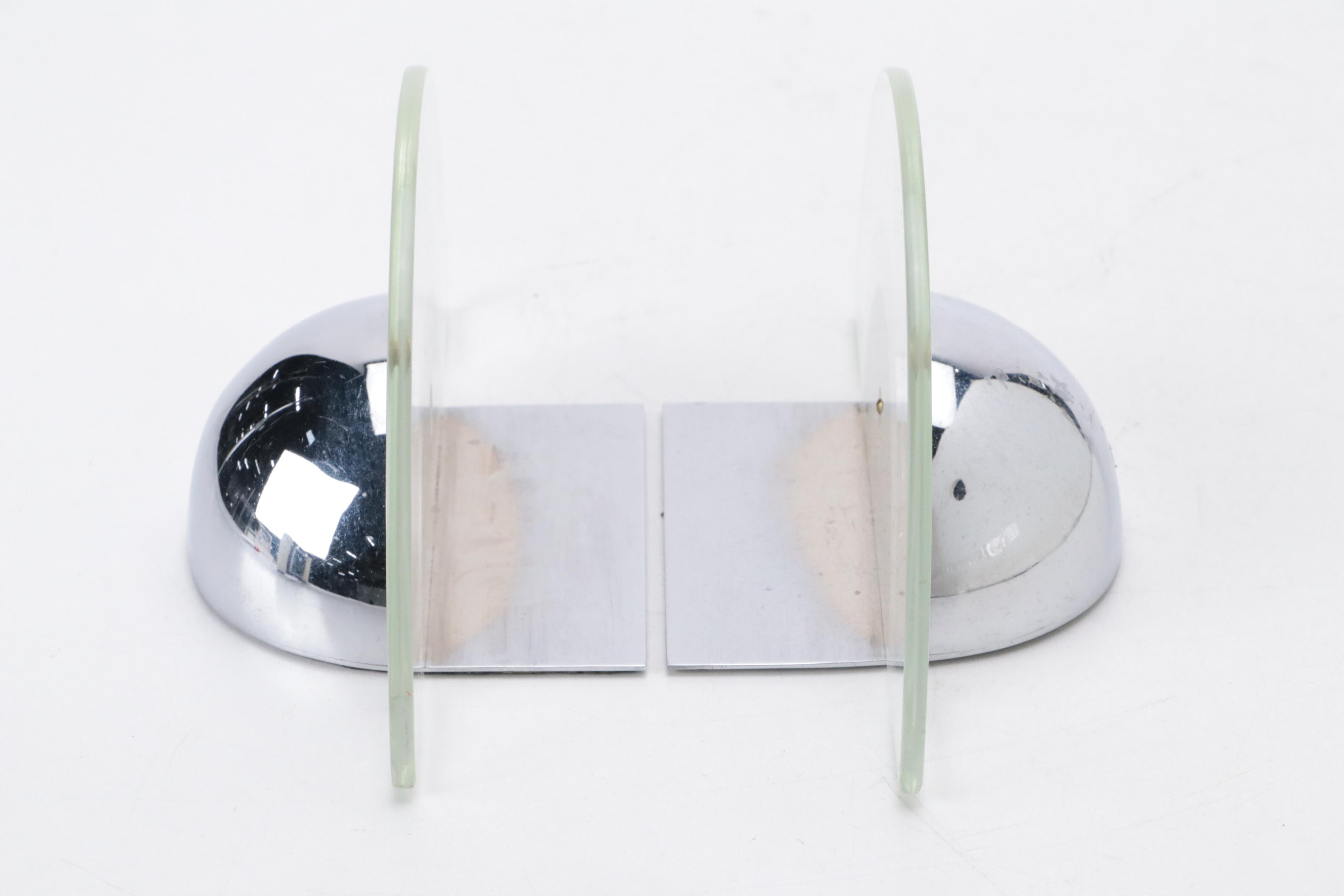 English Art Deco Stone, Lapis and Chromed Metal 8 Day Clock with ...