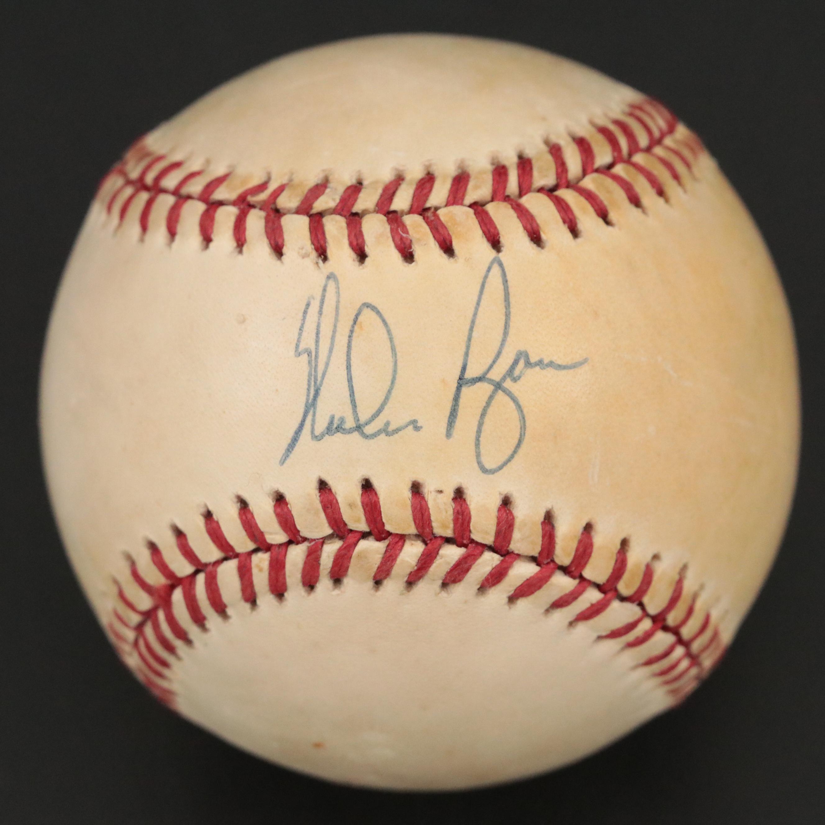 Nolan Ryan and John Smoltz Signed Baseballs with Displays | EBTH