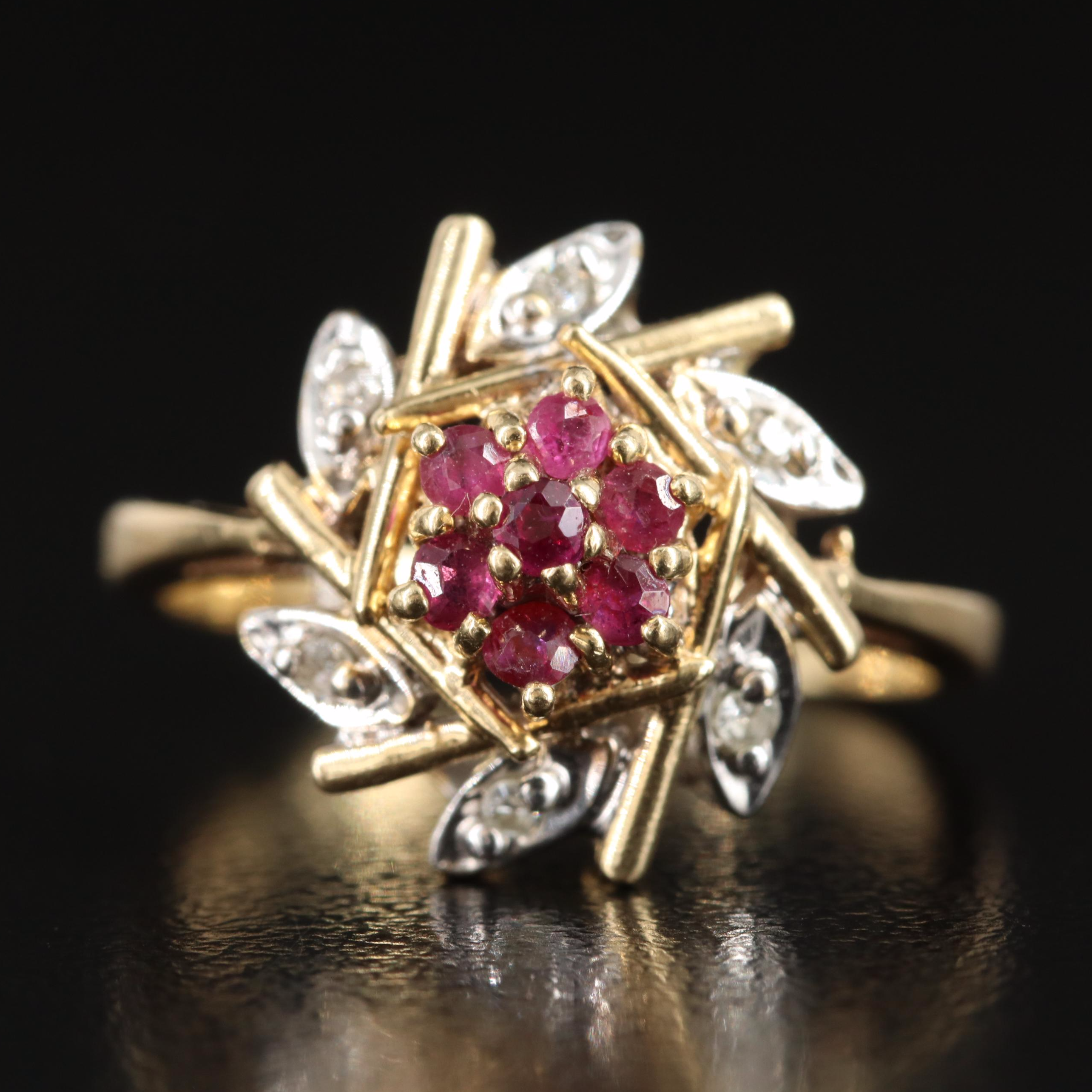 10K Ruby and Diamond Ring | EBTH