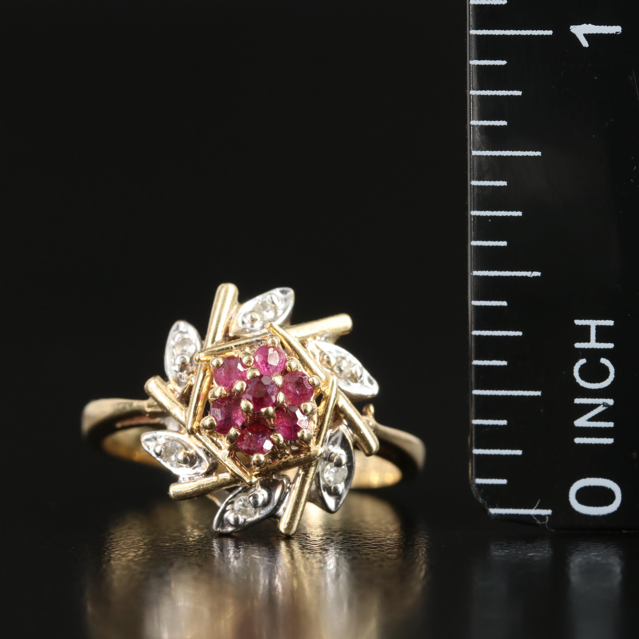 10K Ruby and Diamond Ring | EBTH